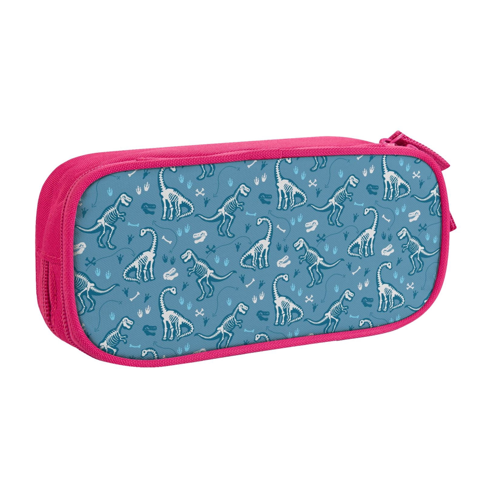 Goofa Dinosaur Skull Pattern Big Capacity Pencil Pen Case Office ...