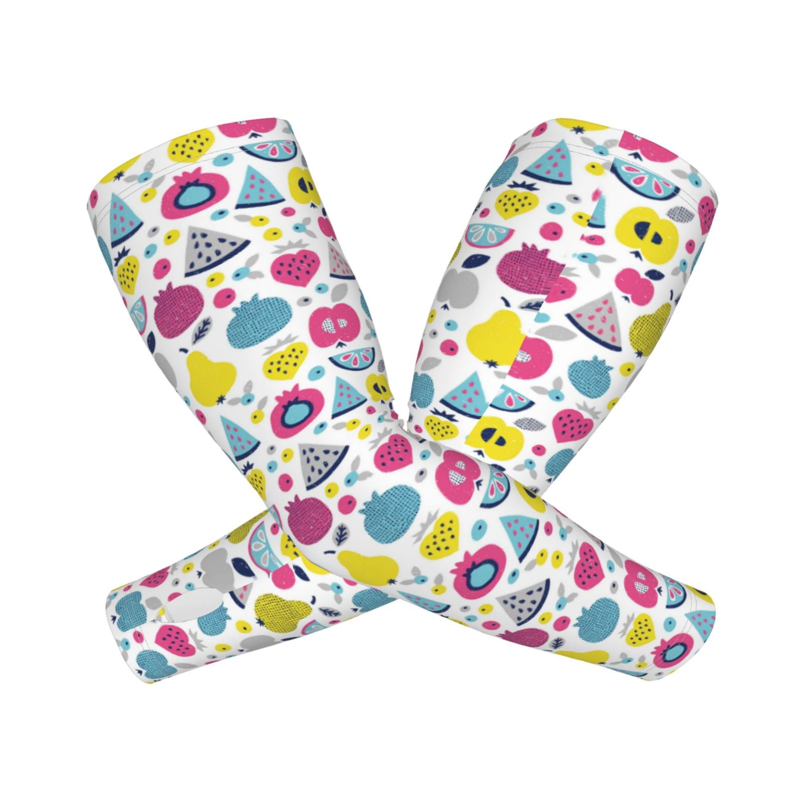 Goofa Doodle Fruits Pattern UV Sun Protection Arm Sleeves, UPF 50 ...