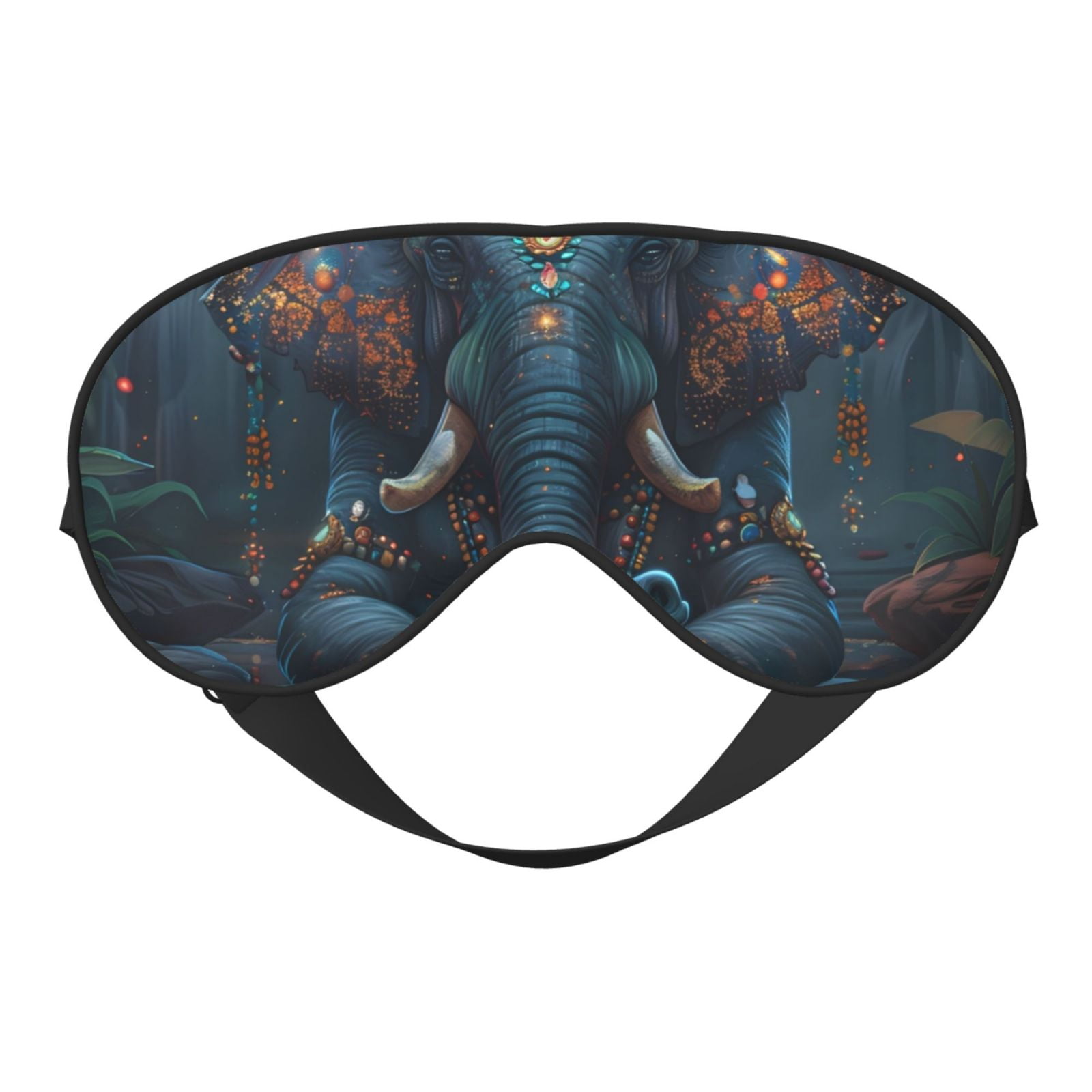 Goofa Exotic Elephant Printed Sleep Eye Mask for Men Women, Zero Eye ...