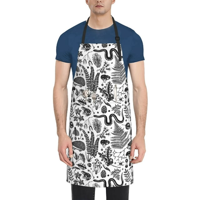 Goofa Fall Forest Printed Waterproof Apron 33" Chef Aprons for Men ...