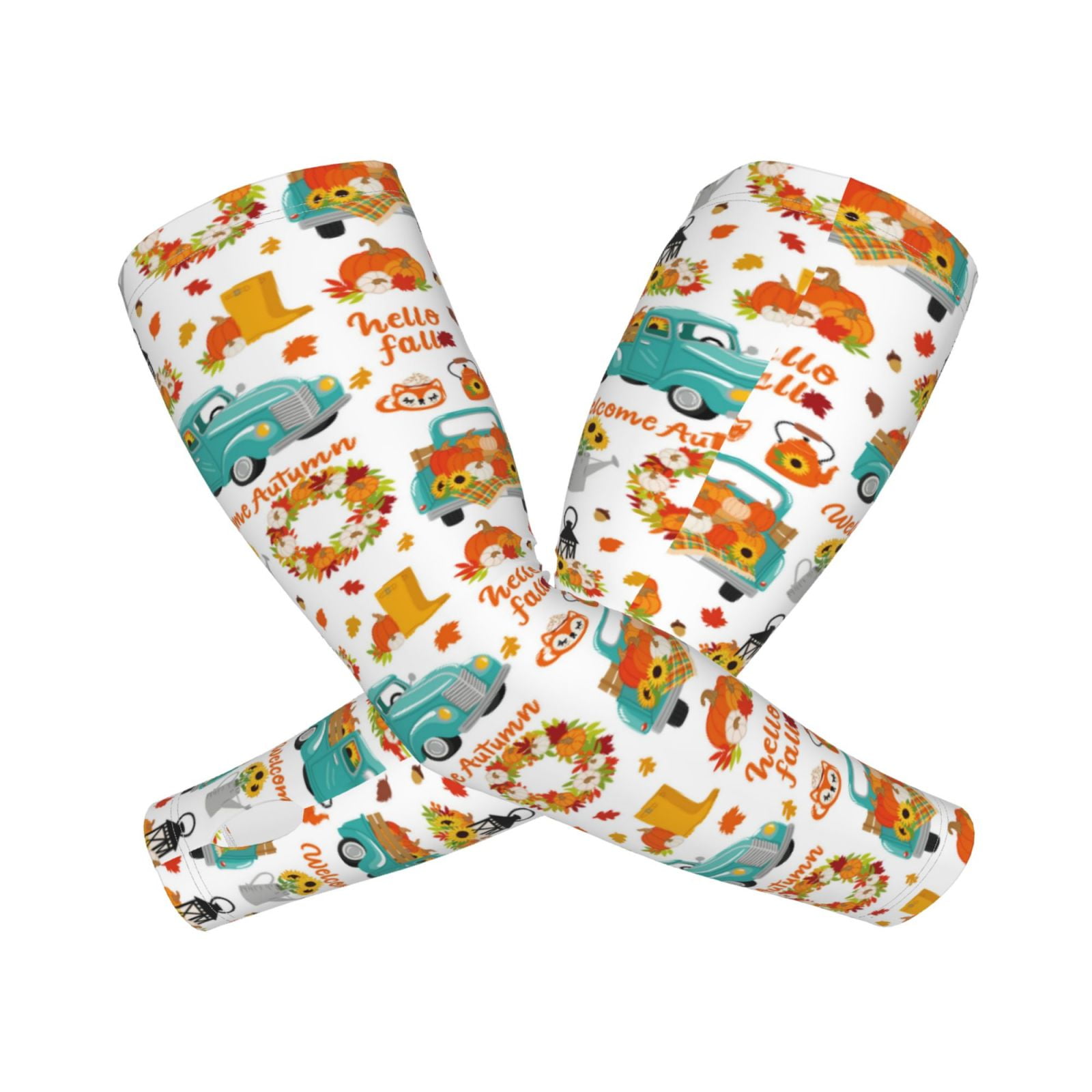 Goofa Fall Pumpkins And Sunflowers Pattern UV Sun Protection Arm ...