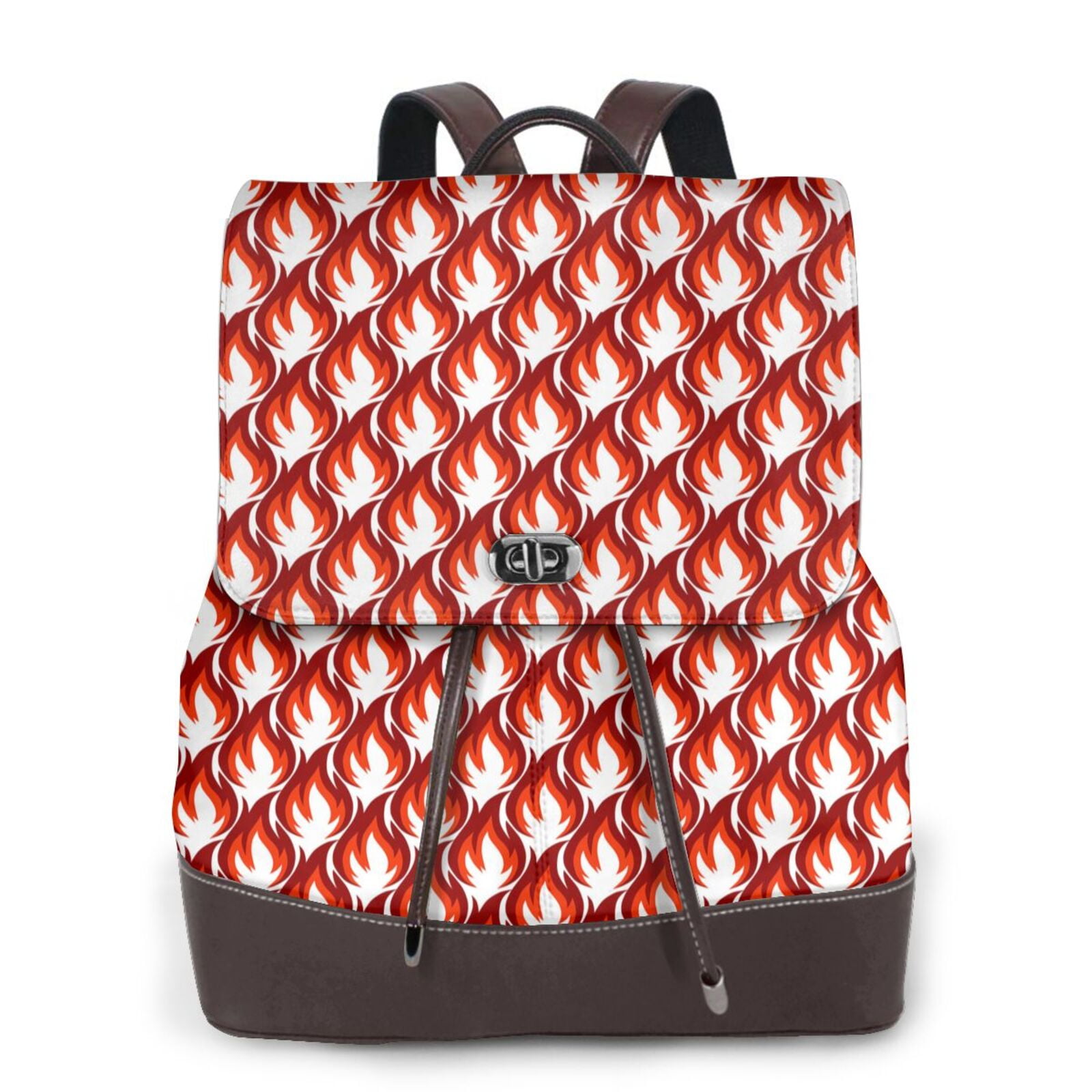 Goofa Fire Symbols for Leather Backpack Purse for Women Fashion ...
