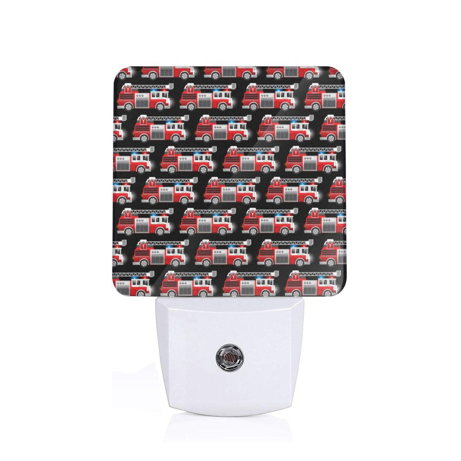 Goofa Fire and Rescue Truck Night Light, Plug-in, Dusk to Dawn Sensor ...