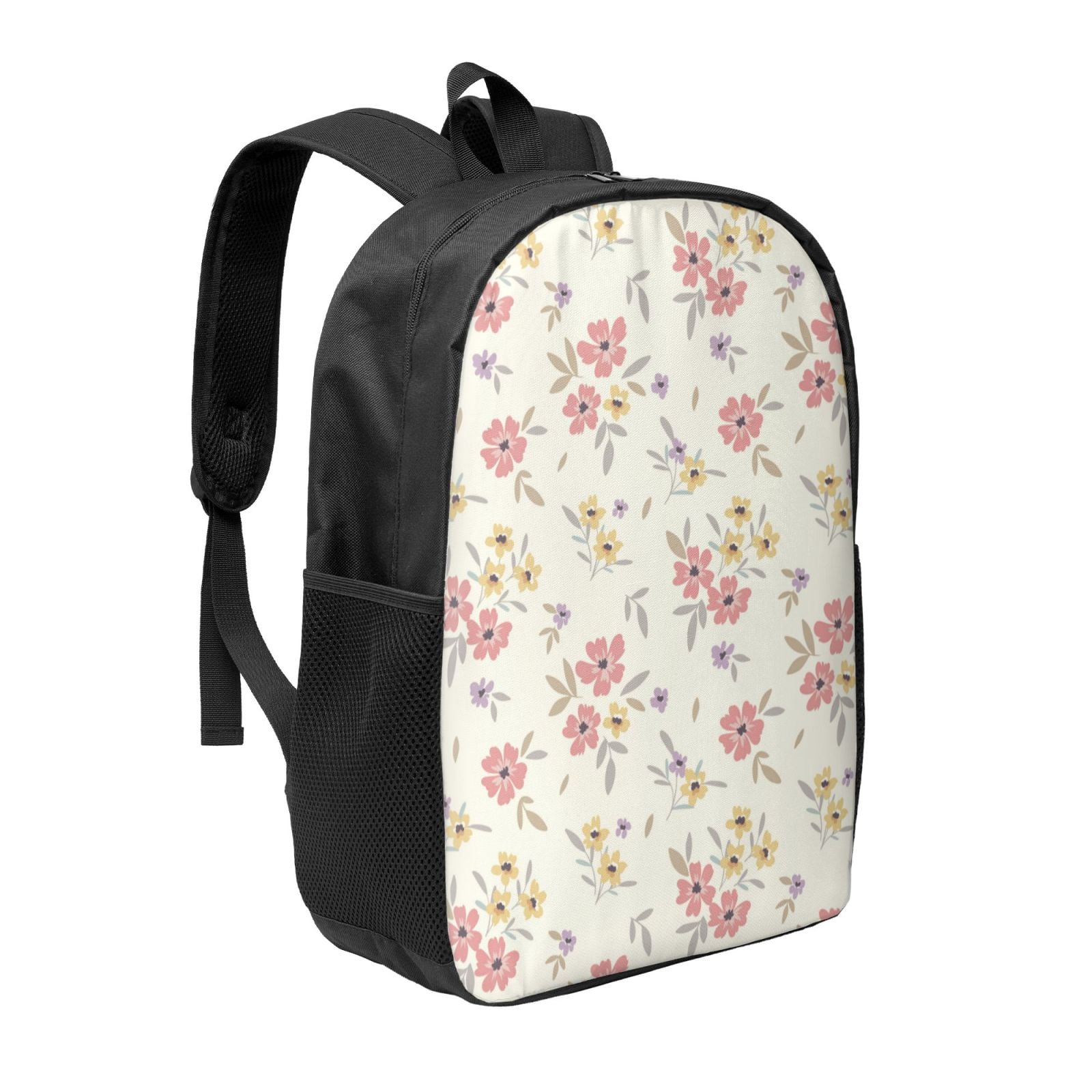 Goofa Floral Pattern 17in Student Backpack - School, Travel, Work ...