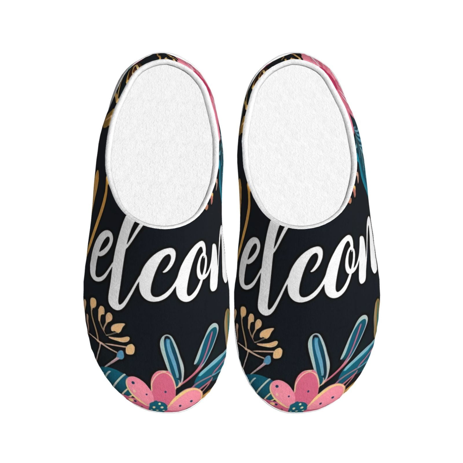 Goofa Floral Welcome Sign Print Womens Mens Cotton Lightweight House ...