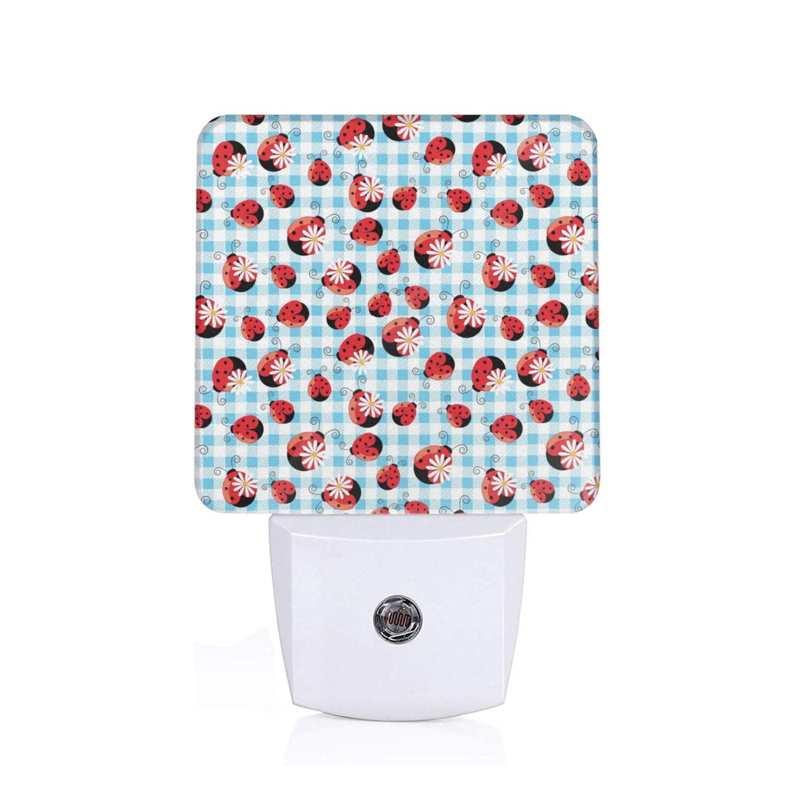 Goofa Flowers and Lady Bugs Night Light, Plug-in, Dusk to Dawn Sensor ...