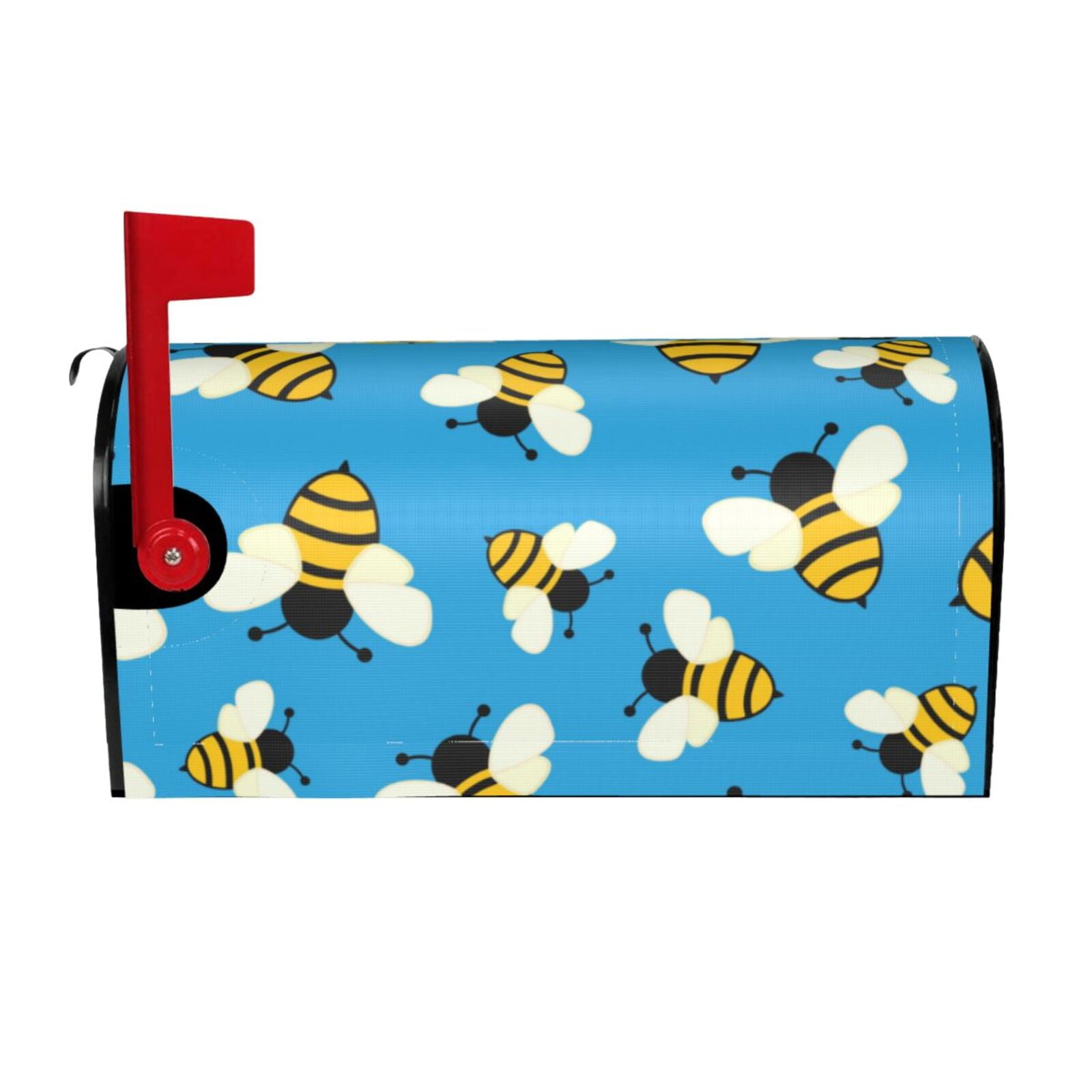 Goofa Flying Bees Pattern Mailbox Cover, Mailbox Decoration with ...
