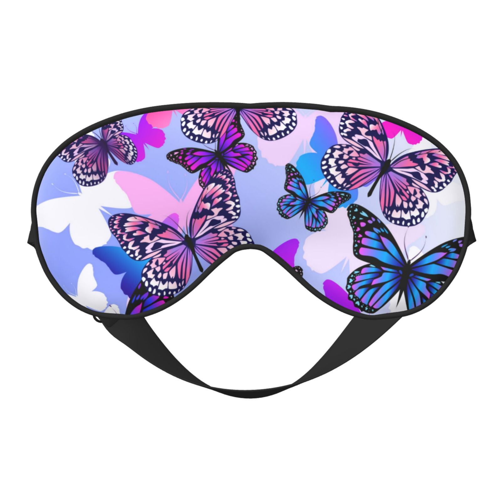 Goofa Flying Butterflies Printed Sleep Eye Mask for Men Women, Zero Eye ...