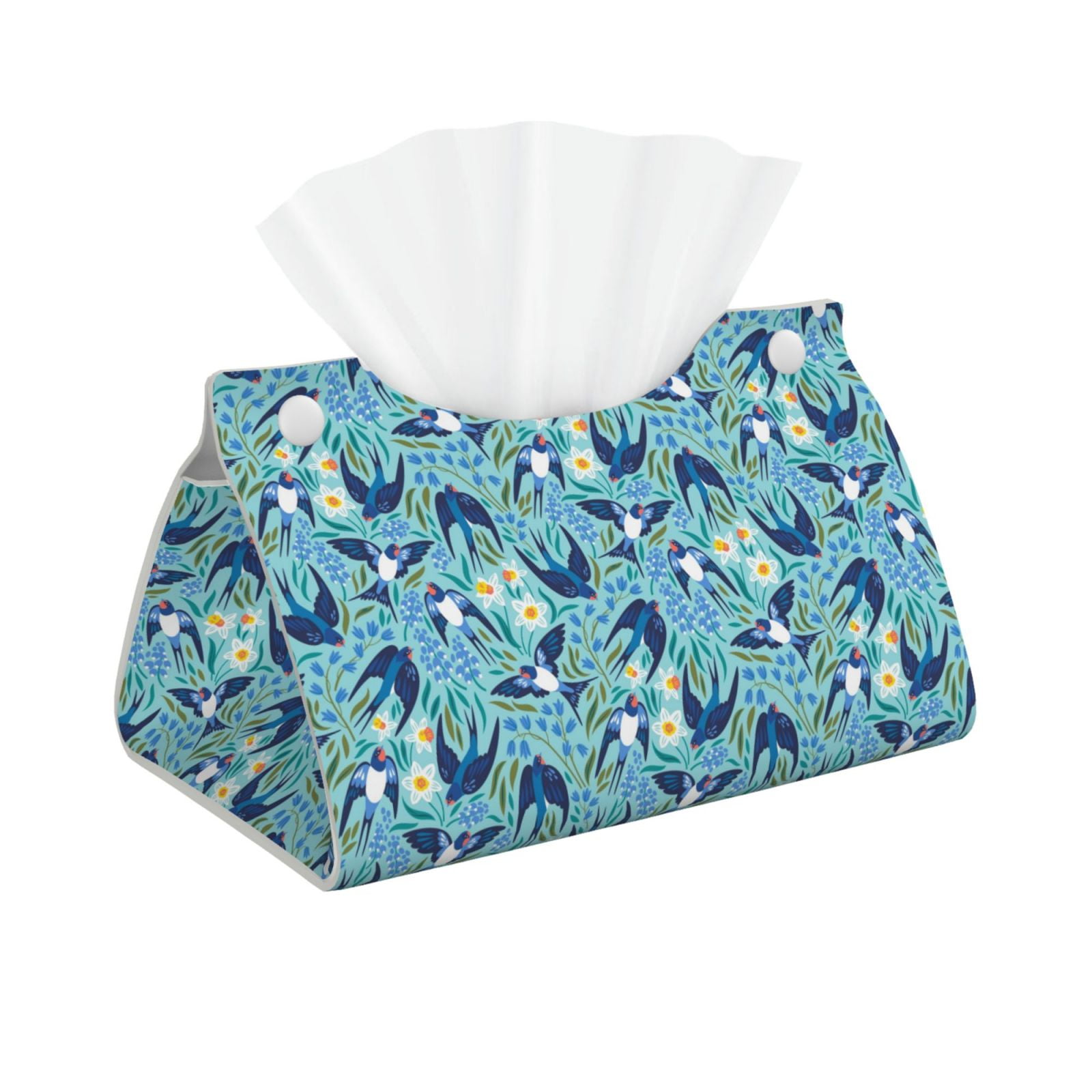 Goofa Flying Swallows Pattern Triangle Square Tissue Box Cover, Modern ...