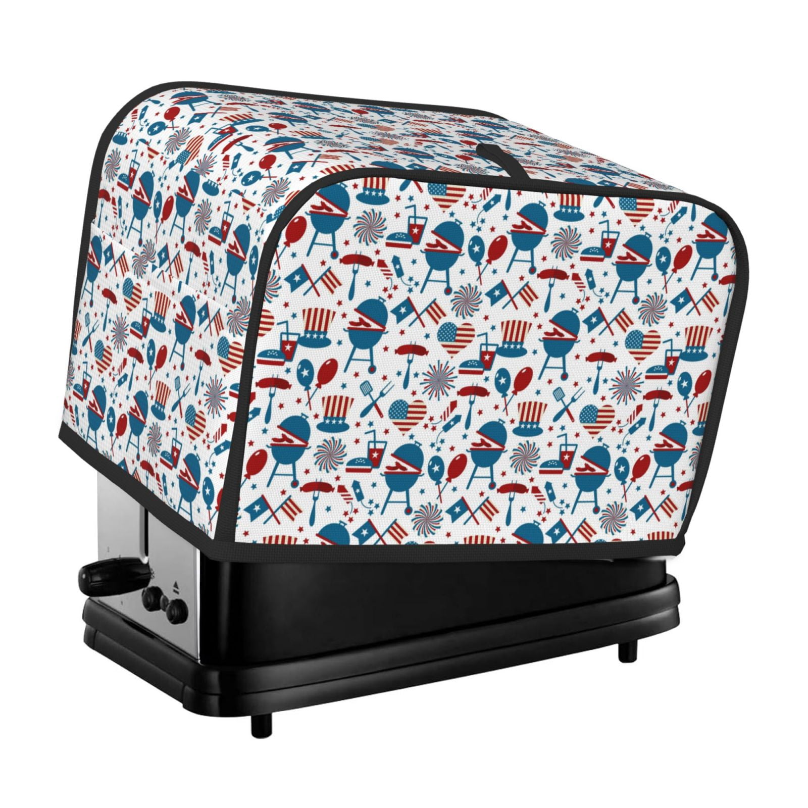 Goofa Fourth Of July Party Print Toaster Cover 2 Slice, Two Slice Bread ...