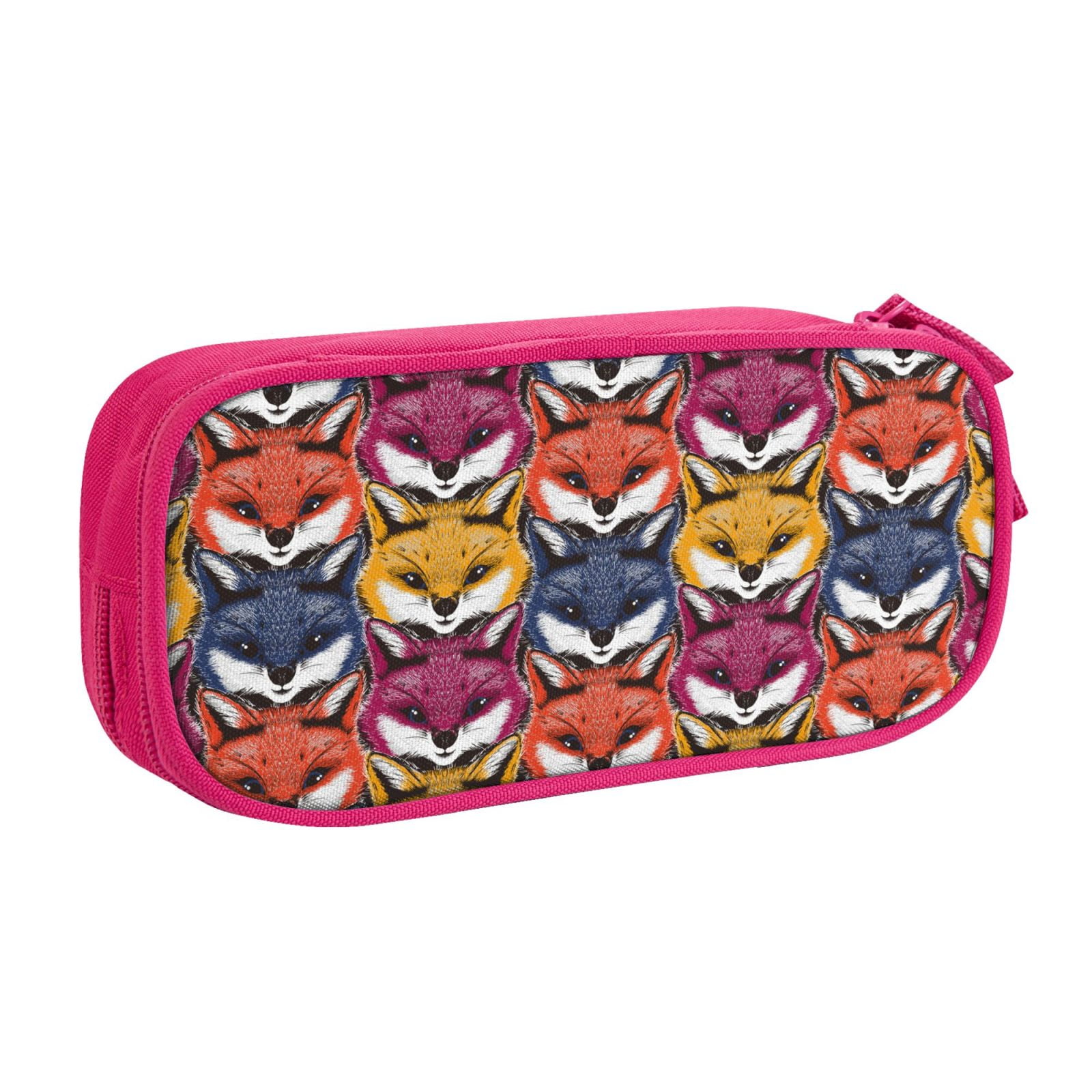 Goofa Fox Face Pattern Big Capacity Pencil Pen Case Office College ...