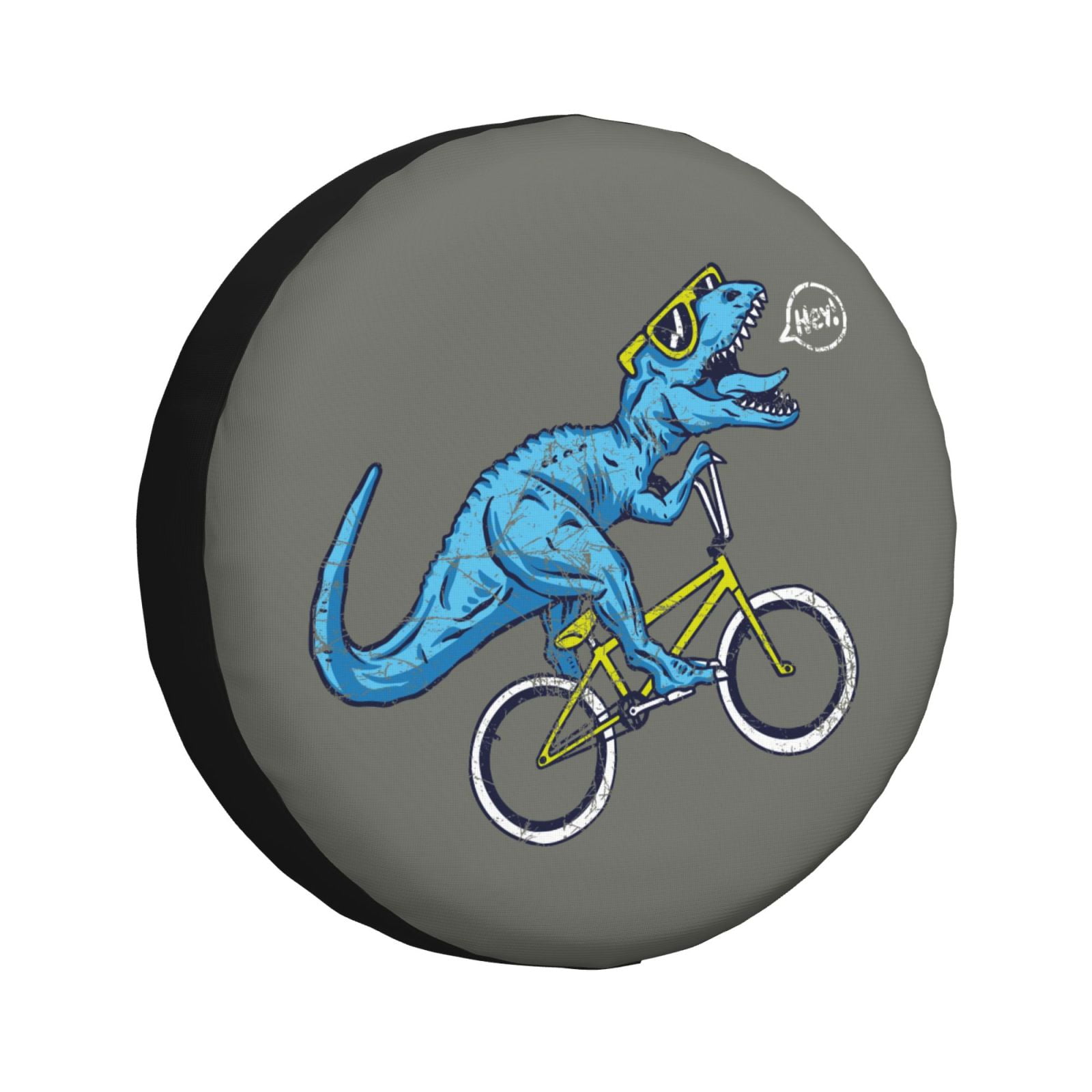 Goofa Fun Riding Dinosaur Pattern Universal Tire Cover for Jeep, SUV ...