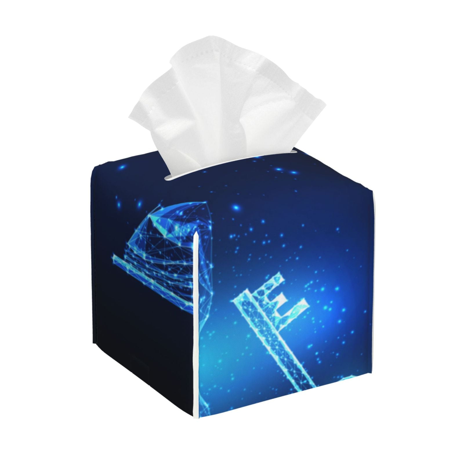 Goofa Futuristic Book Knowledge Tissue Box Cover PVC Leather Tissue ...