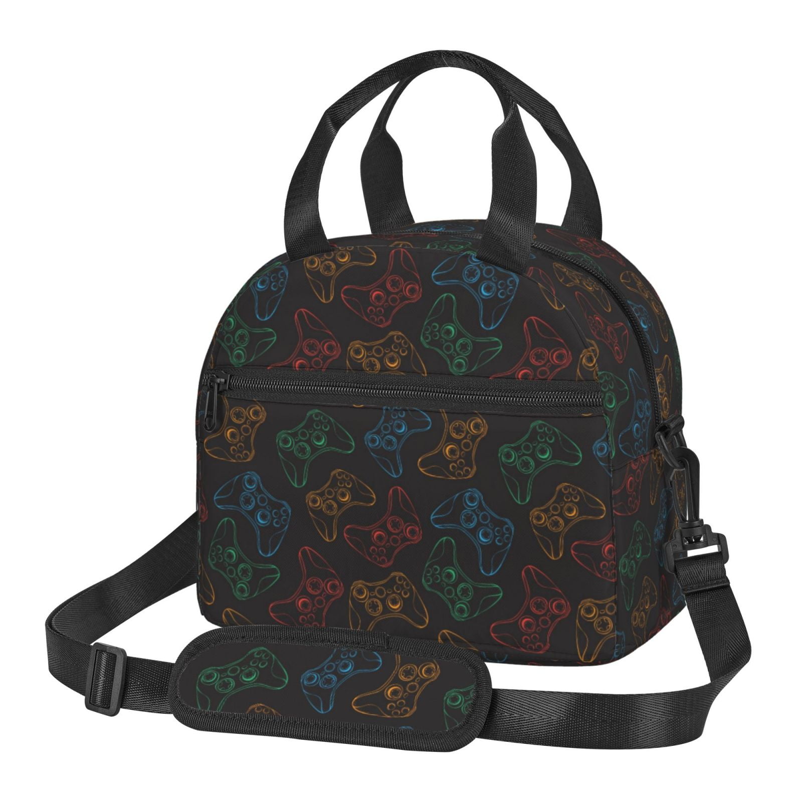 Goofa Gamepad Joystick Game Pattern Lunch Bag ,Insulated Lunch Box ...