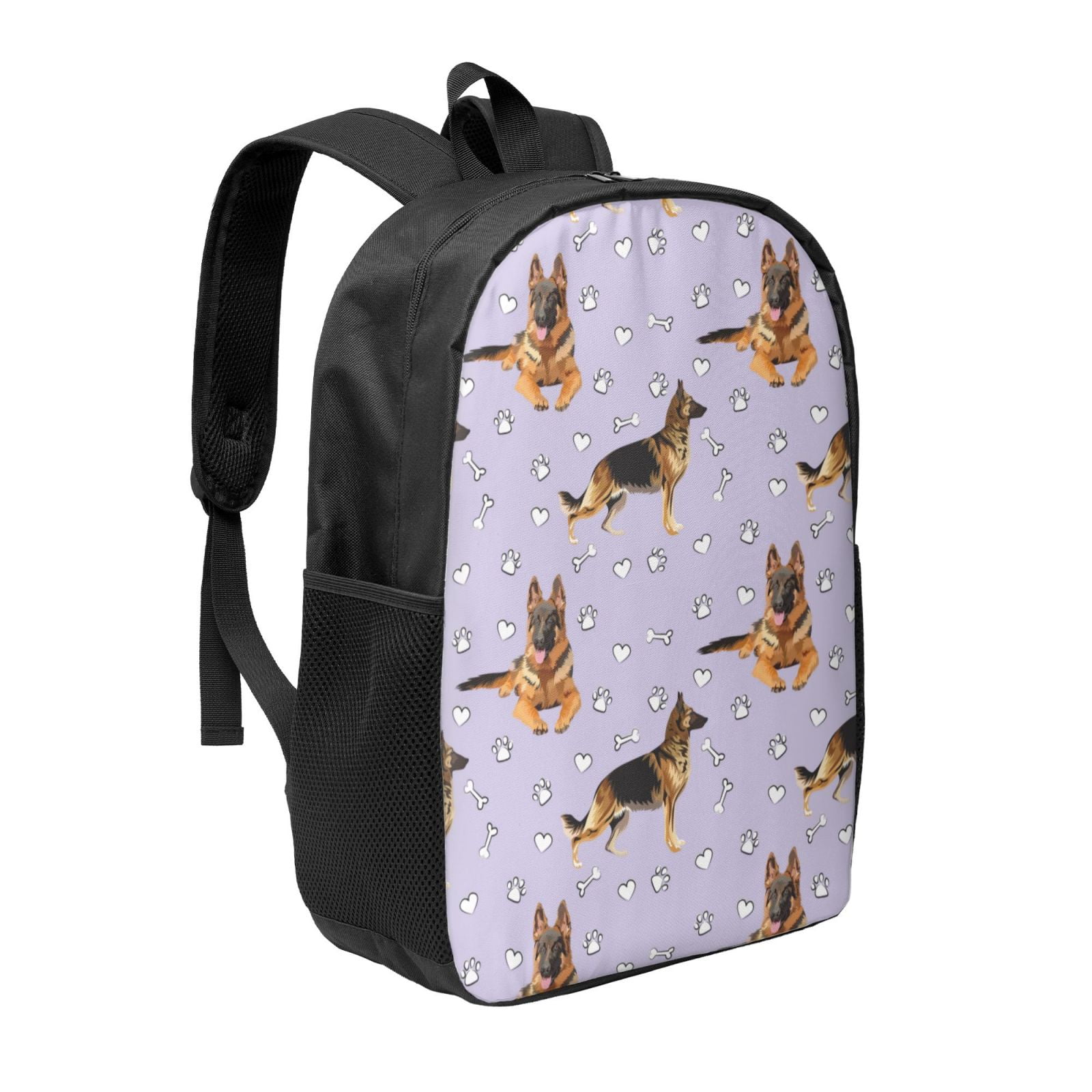 Goofa German Shepherd Dog Pattern 17in Student Backpack - School ...