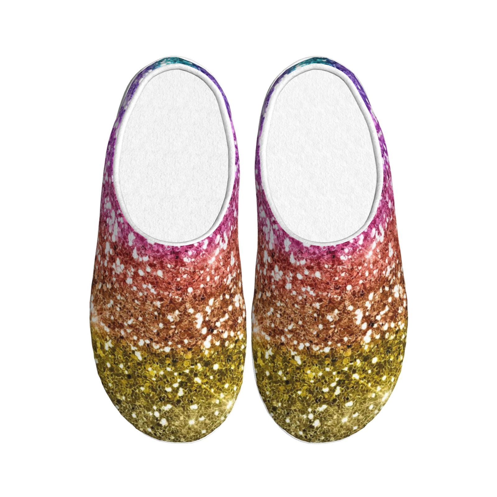 Goofa Glitter Rainbow Print Womens Mens Cotton Lightweight House ...