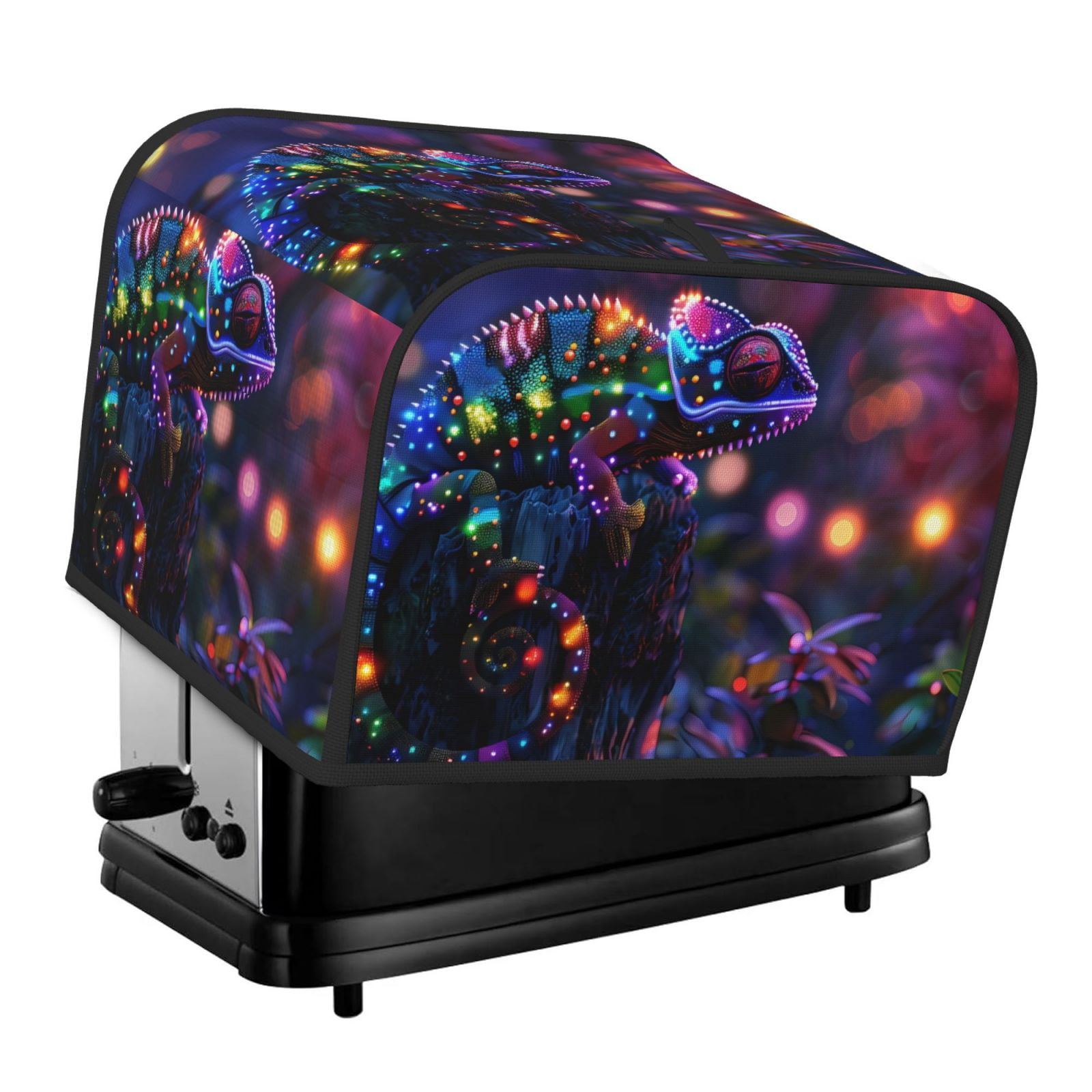 Goofa Glowing Chameleon Fantasy Art Print Toaster Cover 4 Slice, Four ...