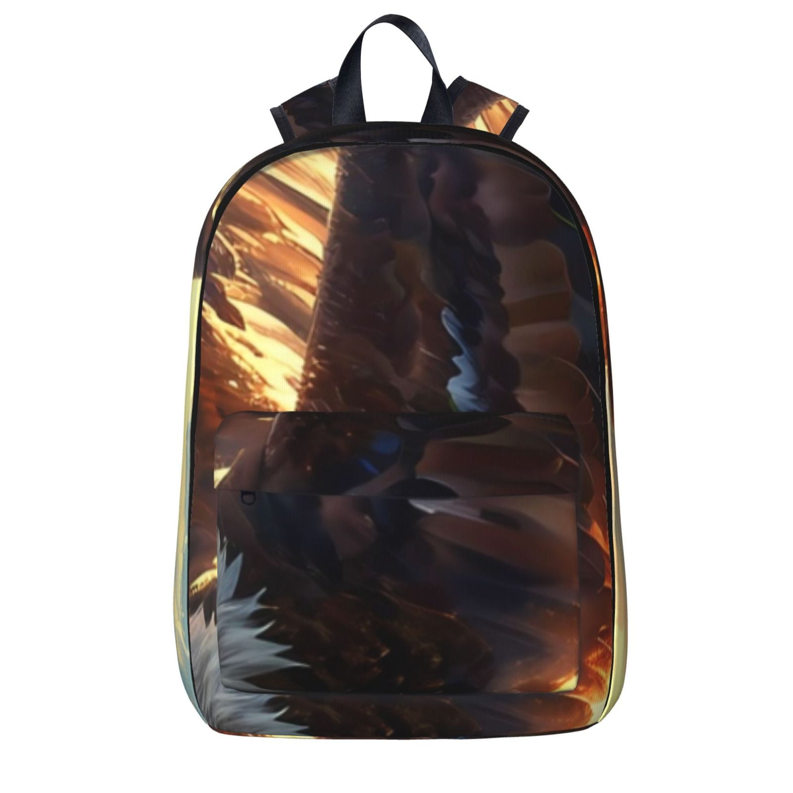 Goofa Golden Sky Bald Eagle Printed Backpack,Laptop Backpack,Durable ...