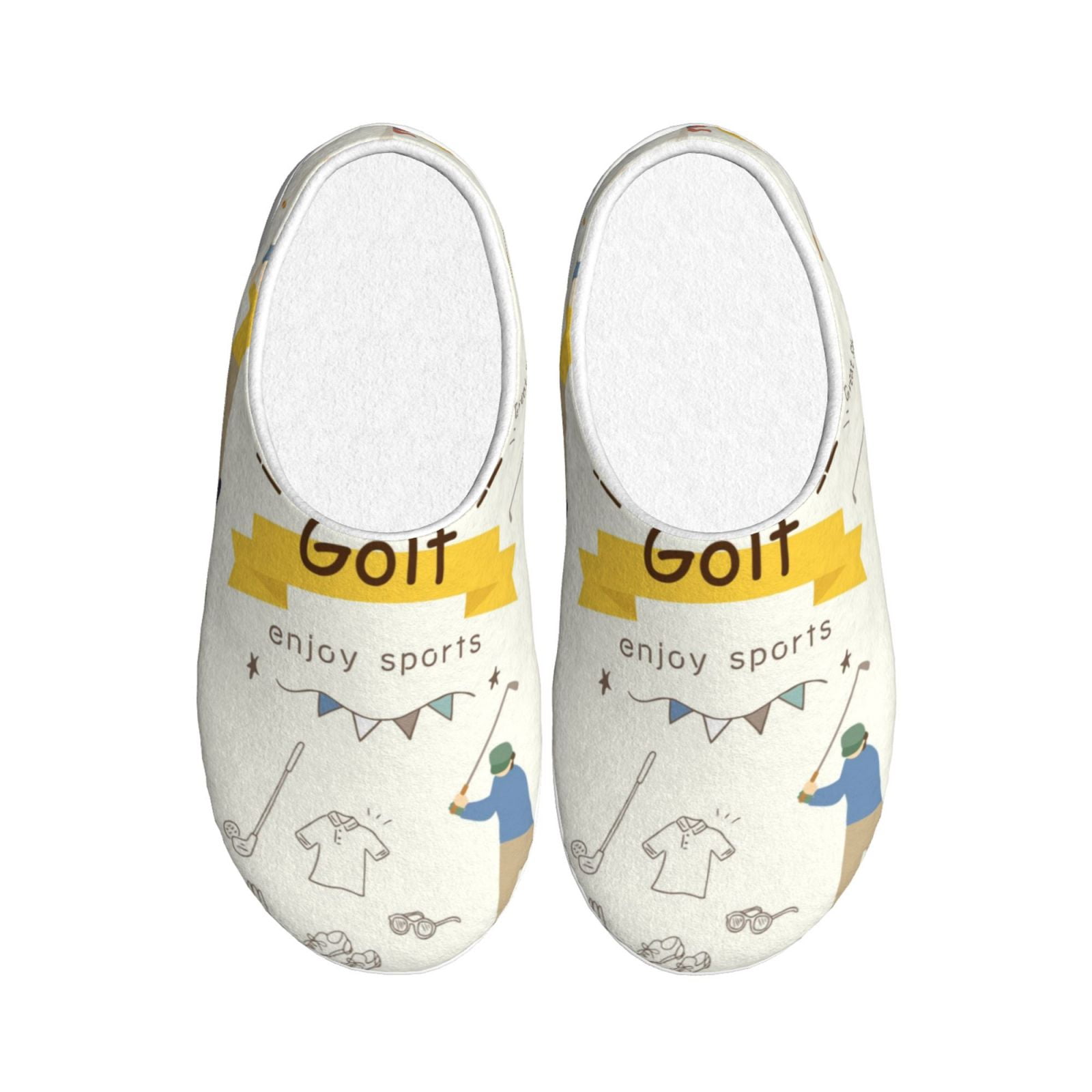 Goofa Golf Icons And Golfer Print Womens Mens Cotton Lightweight House ...