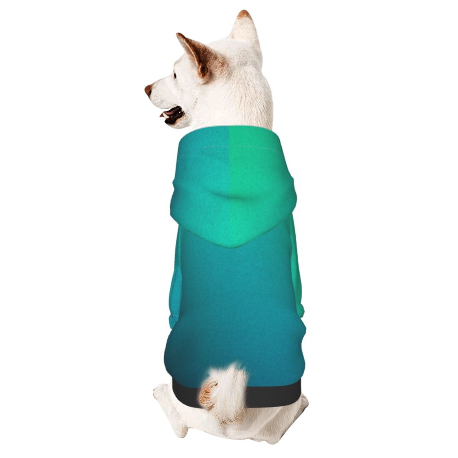 Goofa Green Turquoise Teal Pattern Small Dog Sweater Hoodies Pet Grey ...
