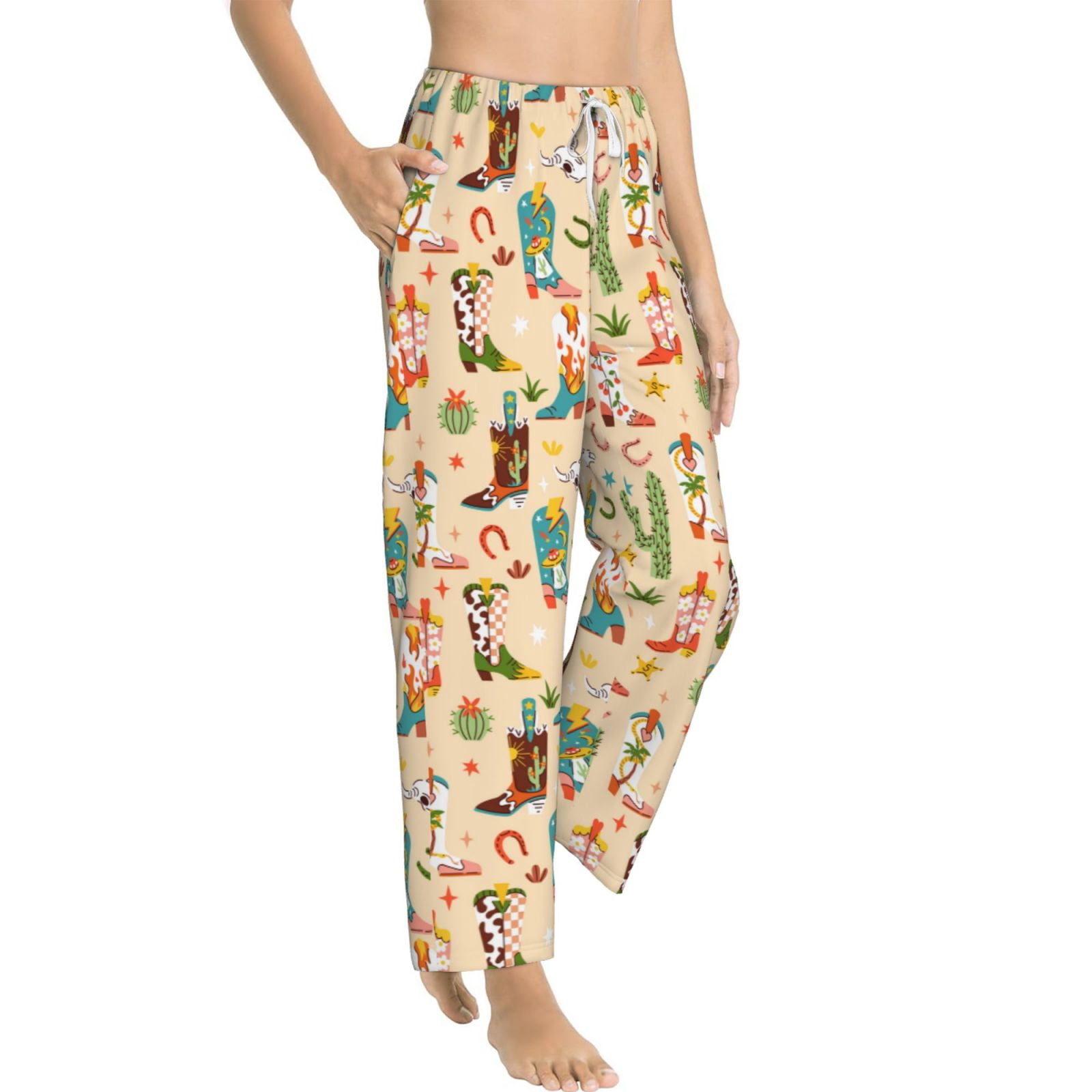 Goofa Groovy American Western Footwear Printed Soft Pajama Pants for ...
