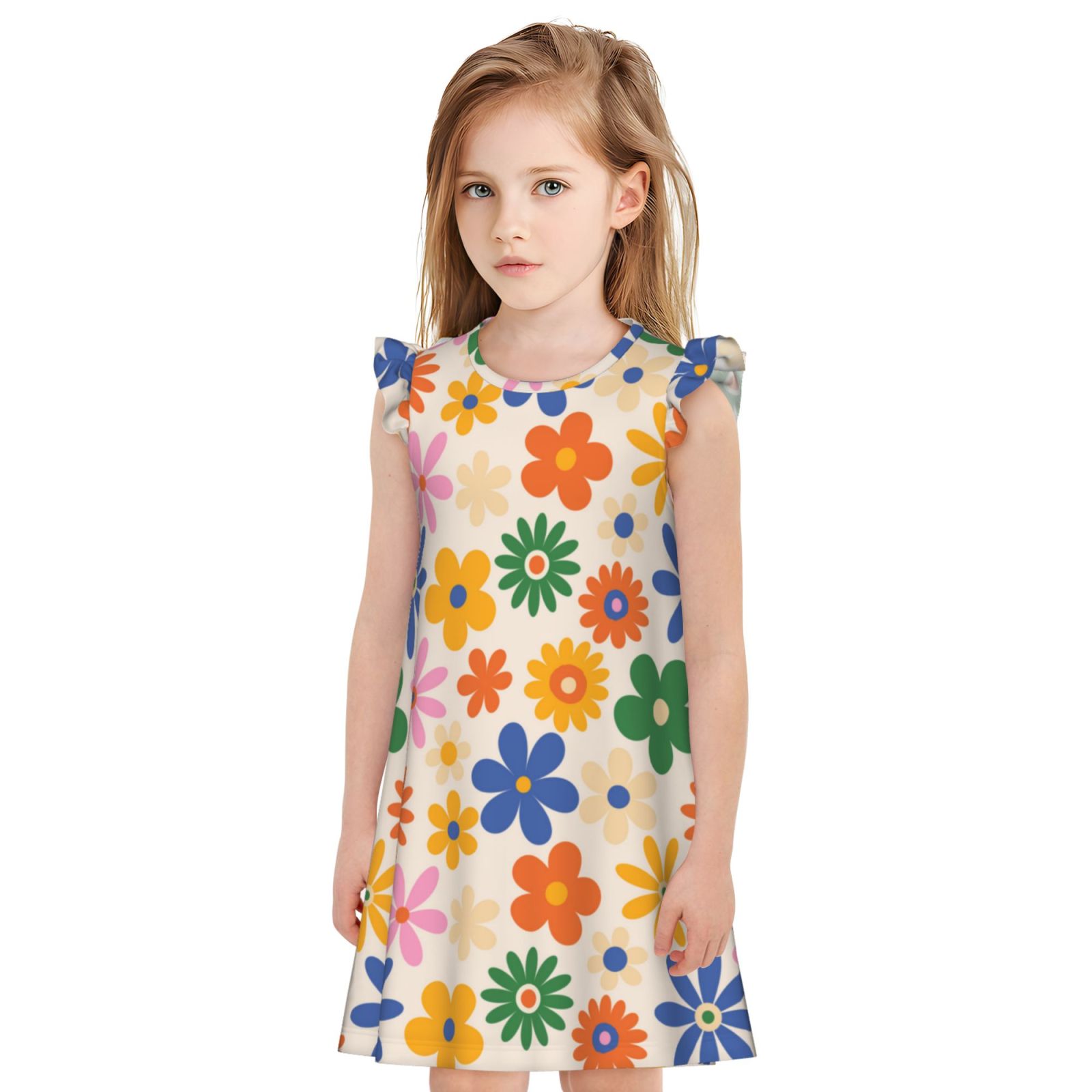 Goofa Groovy Daisy Flowers Pattern Sweet & Sassy Girls' Nightgowns ...