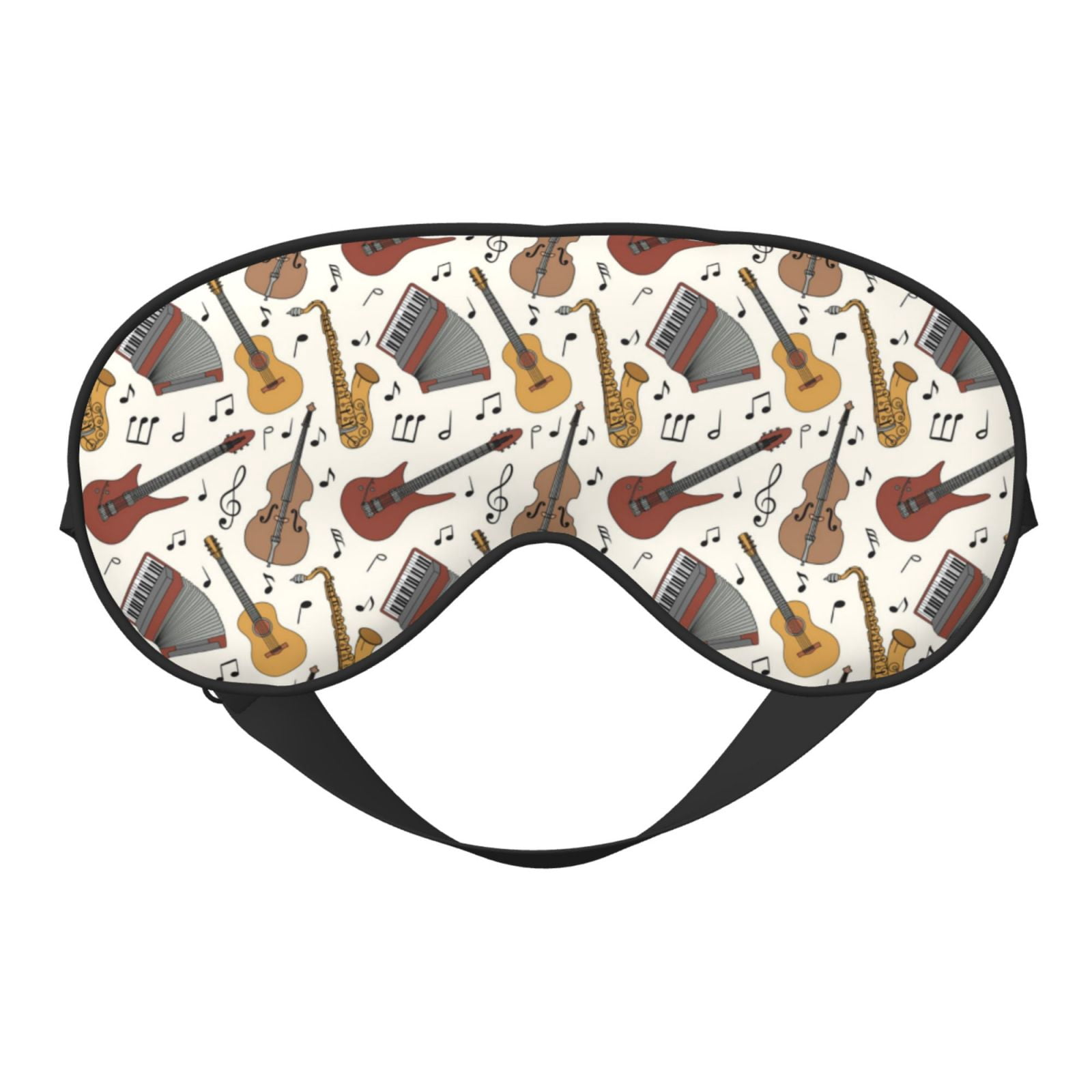 Goofa Guitar Printed Sleep Eye Mask for Men Women, Zero Eye Pressure ...