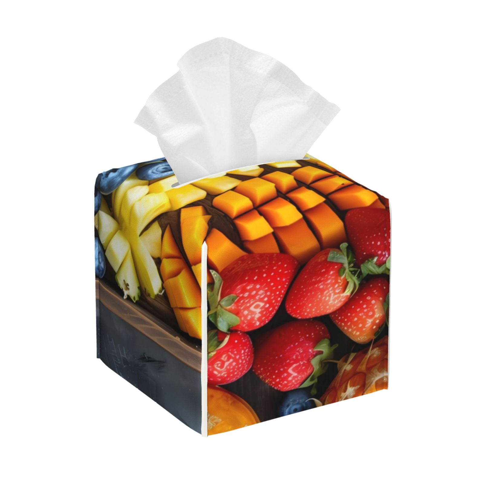 Goofa Halloween Fruit Platter Tissue Box Cover PVC Leather Tissue ...
