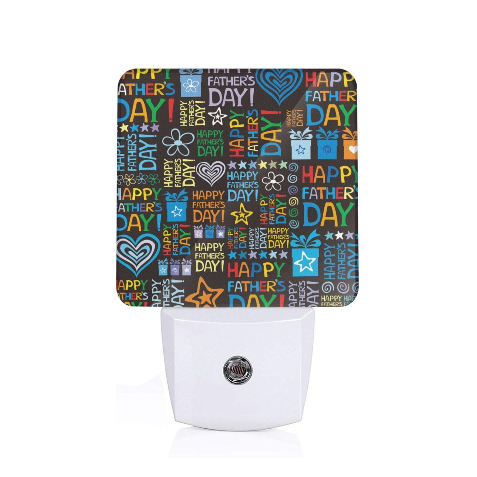 Goofa Happy Father Day Night Light, Plug-in, Dusk to Dawn Sensor, Warm ...