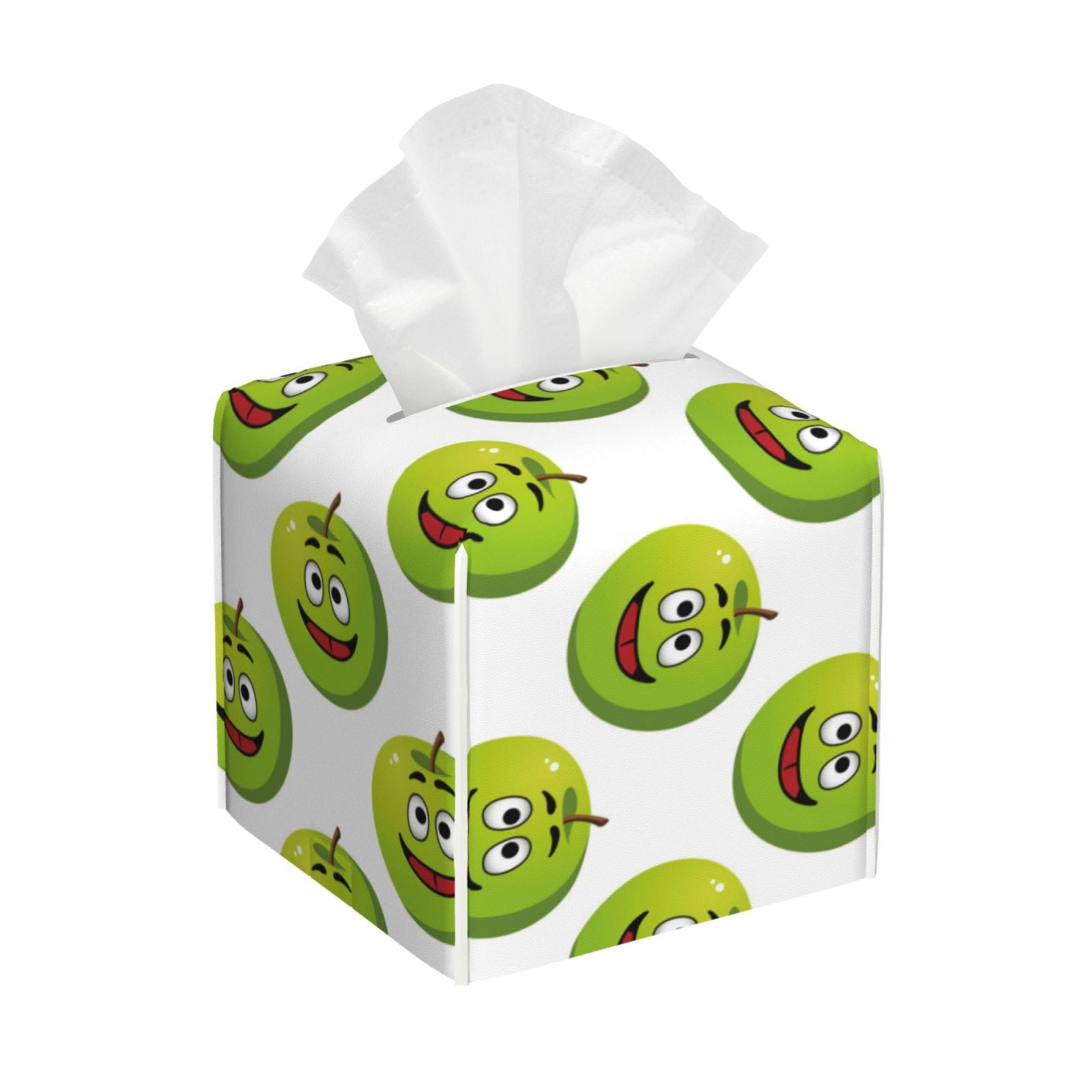 Goofa Happy Fruit Tissue Box Cover PVC Leather Tissue Holder Square ...