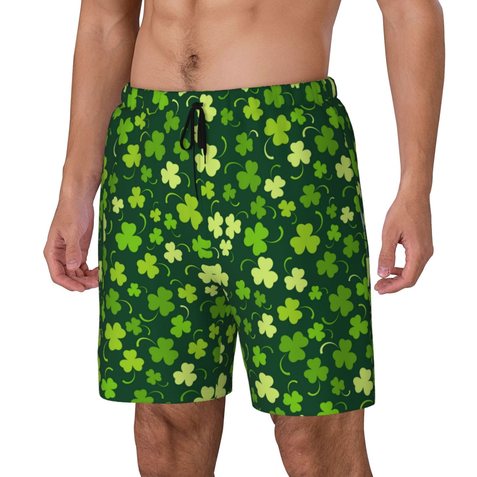 Goofa Happy St. Patrick's day Printed Men's Swim Trunks Board Shorts ...