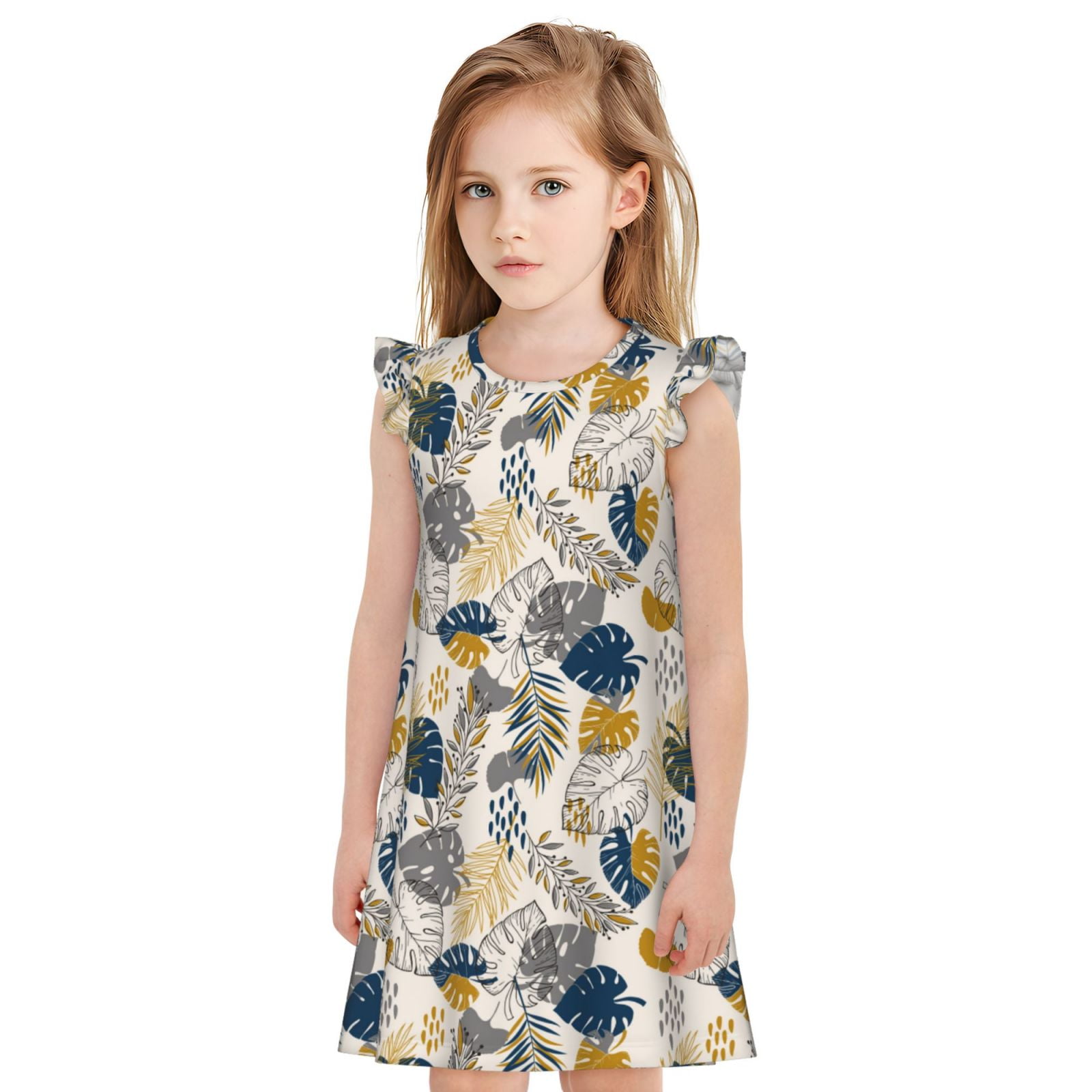 Goofa Hawaiian Style Pattern Sweet & Sassy Girls' Nightgowns - Short ...