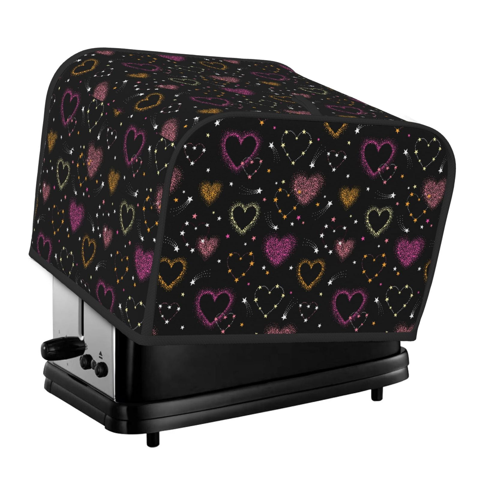 Goofa Heart and Stars Print Toaster Cover 4 Slice, Four Slice Bread ...
