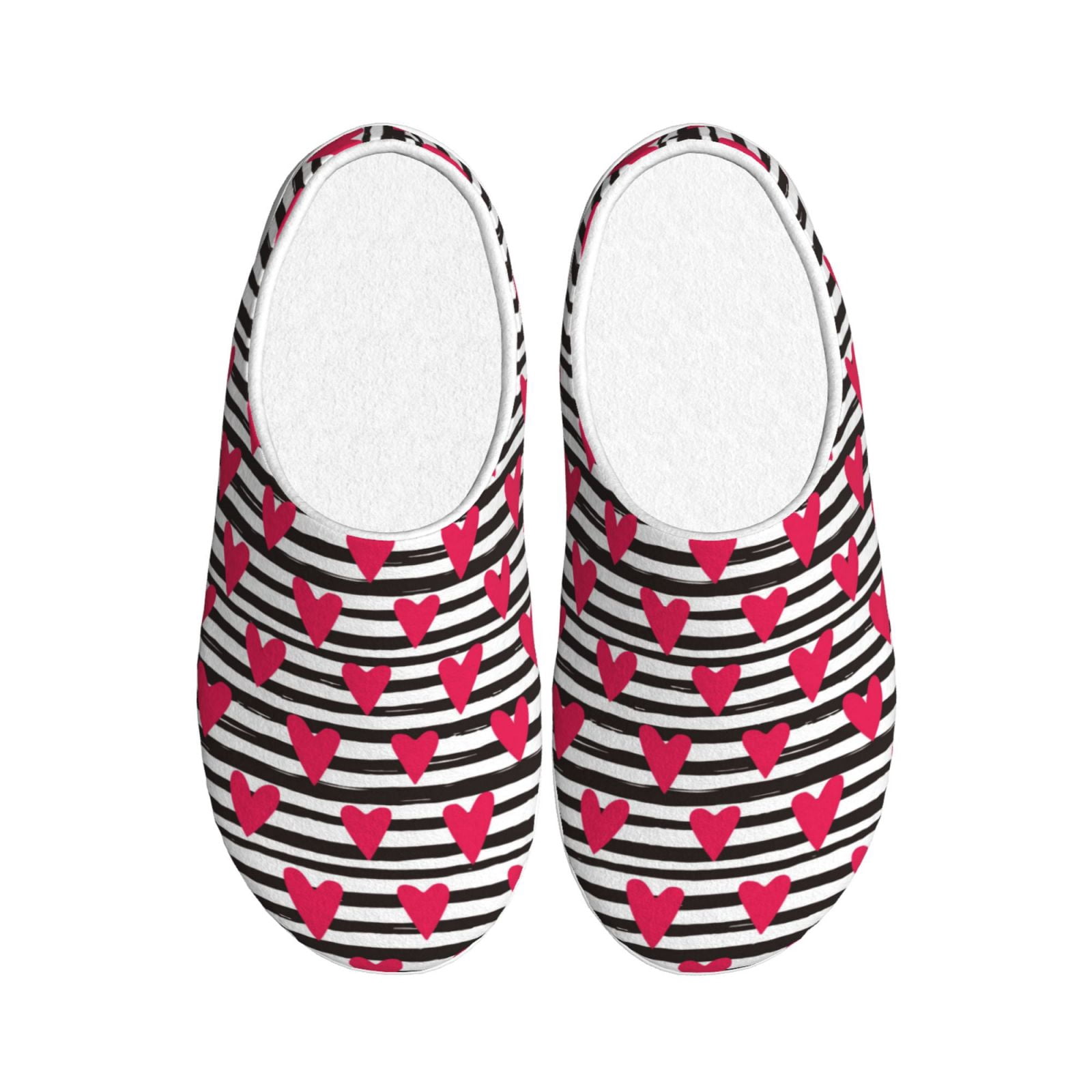 Goofa Hearts And Lines Print Womens Mens Cotton Lightweight House ...