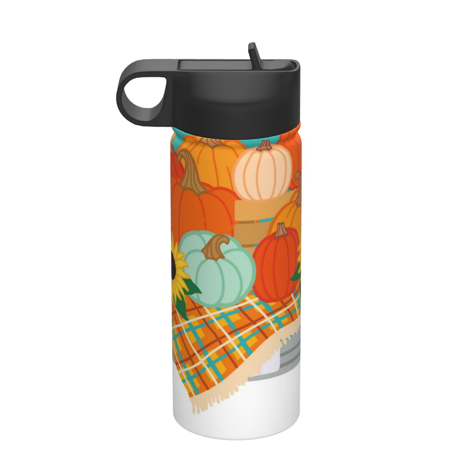 Goofa Hello Fall Farm Truck for Insulated Kettle 18oz Water Bottle ...