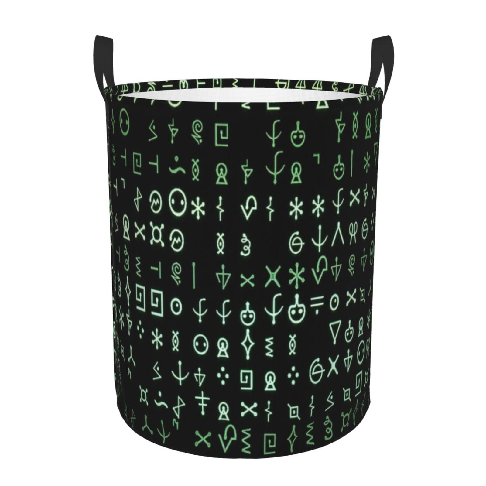 Goofa Hieroglyphic Symbols Printed Circular Hamper,Laundry Basket with ...