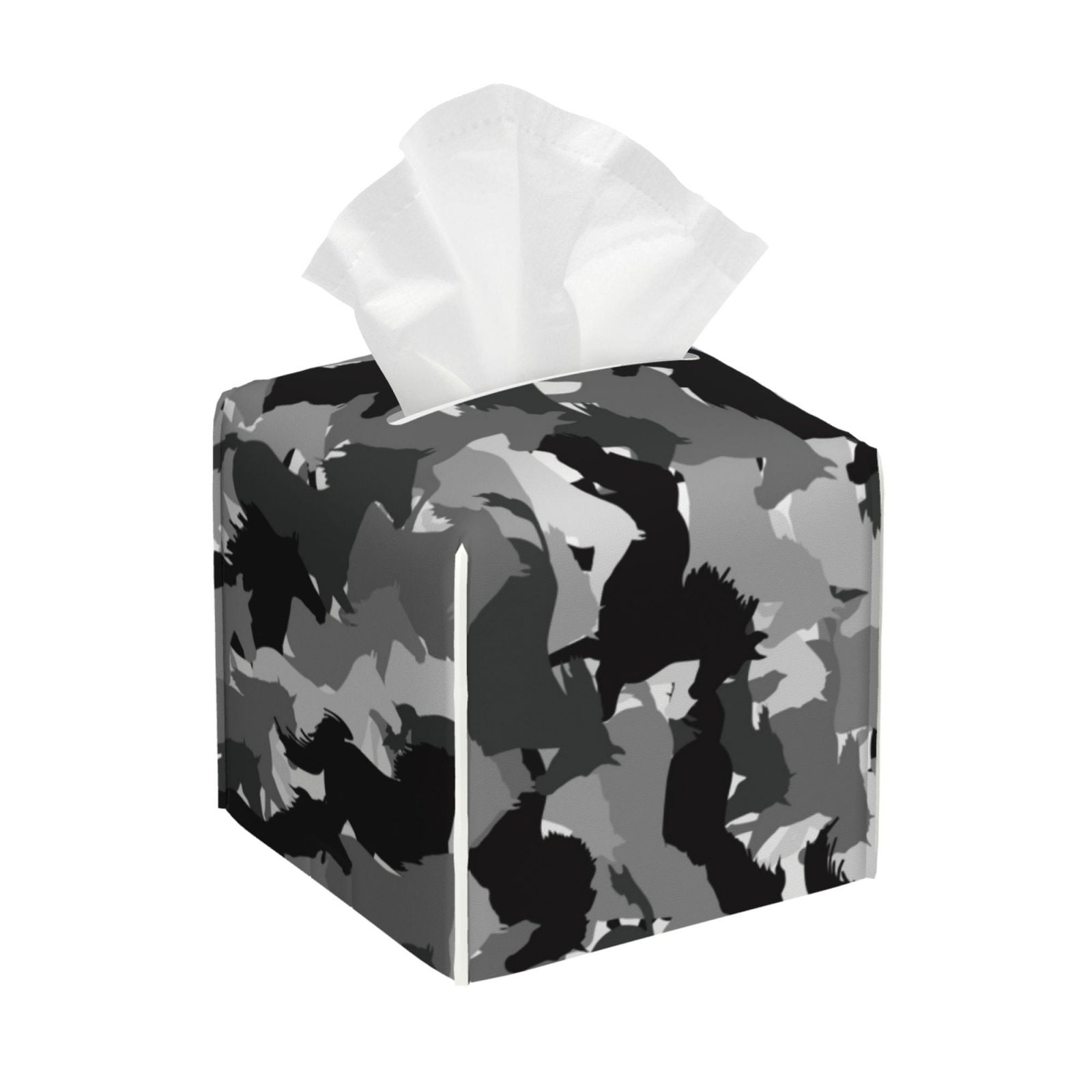 Goofa Horse Silhouette Tissue Box Cover PVC Leather Tissue Holder ...