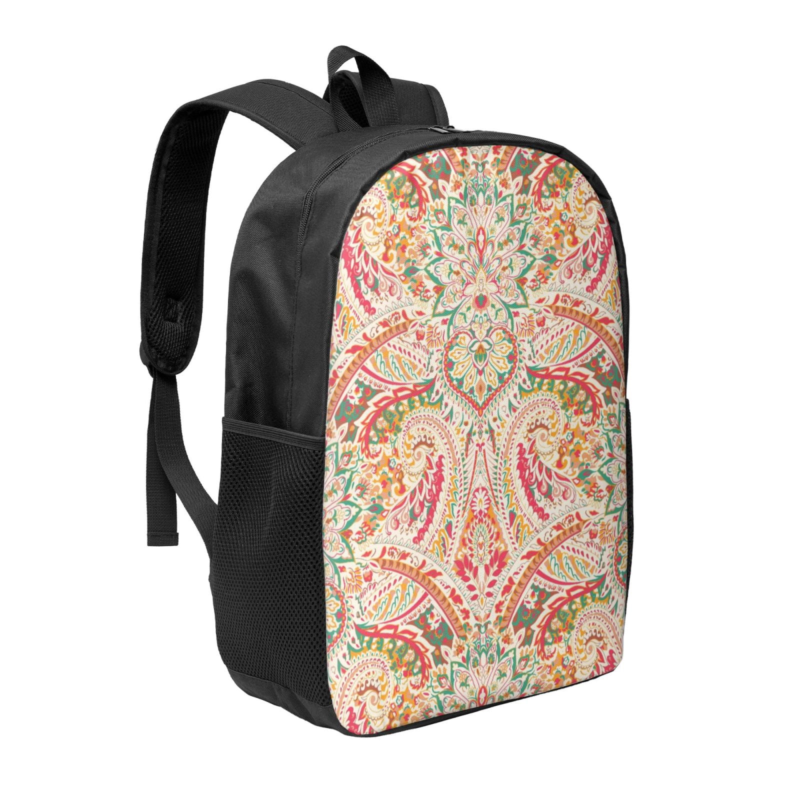 Goofa Indian Paisley 1 Pattern 17in Student Backpack - School, Travel ...