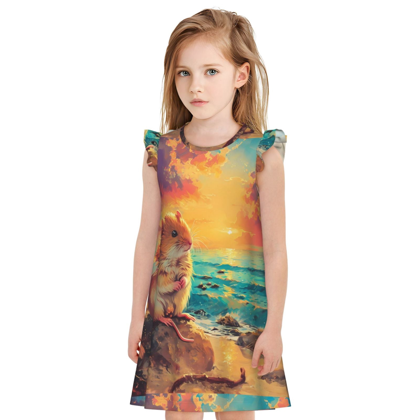Goofa Island Beach Guinea Pig Pattern Sweet & Sassy Girls' Nightgowns ...