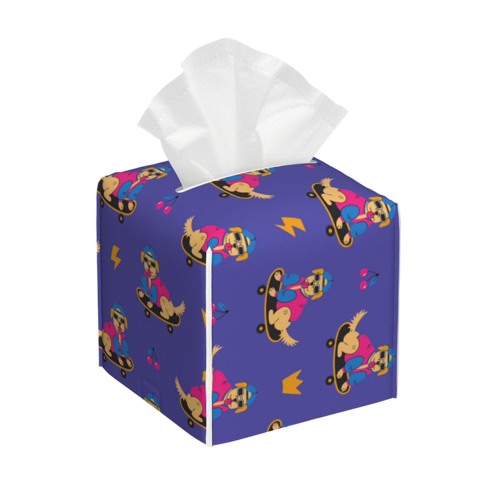 Goofa Labrador Retriever Dog Tissue Box Cover PVC Leather Tissue Holder ...
