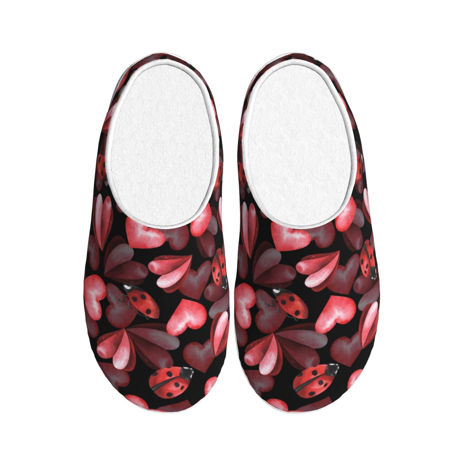 Goofa Ladybugs and Red Hearts Print Womens Mens Cotton Lightweight ...