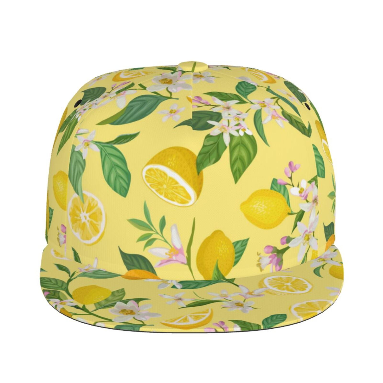 Goofa Lemon Printed Men's Baseball Cap,Straight Brim Hat,Golf Dad Hat ...