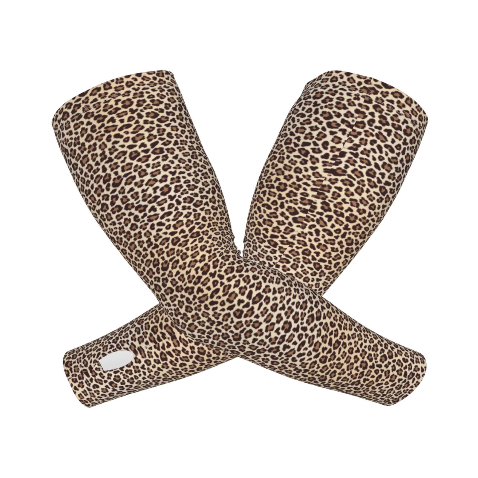 Goofa Leopard Print-2 Pattern UV Sun Protection Arm Sleeves, UPF 50 ...
