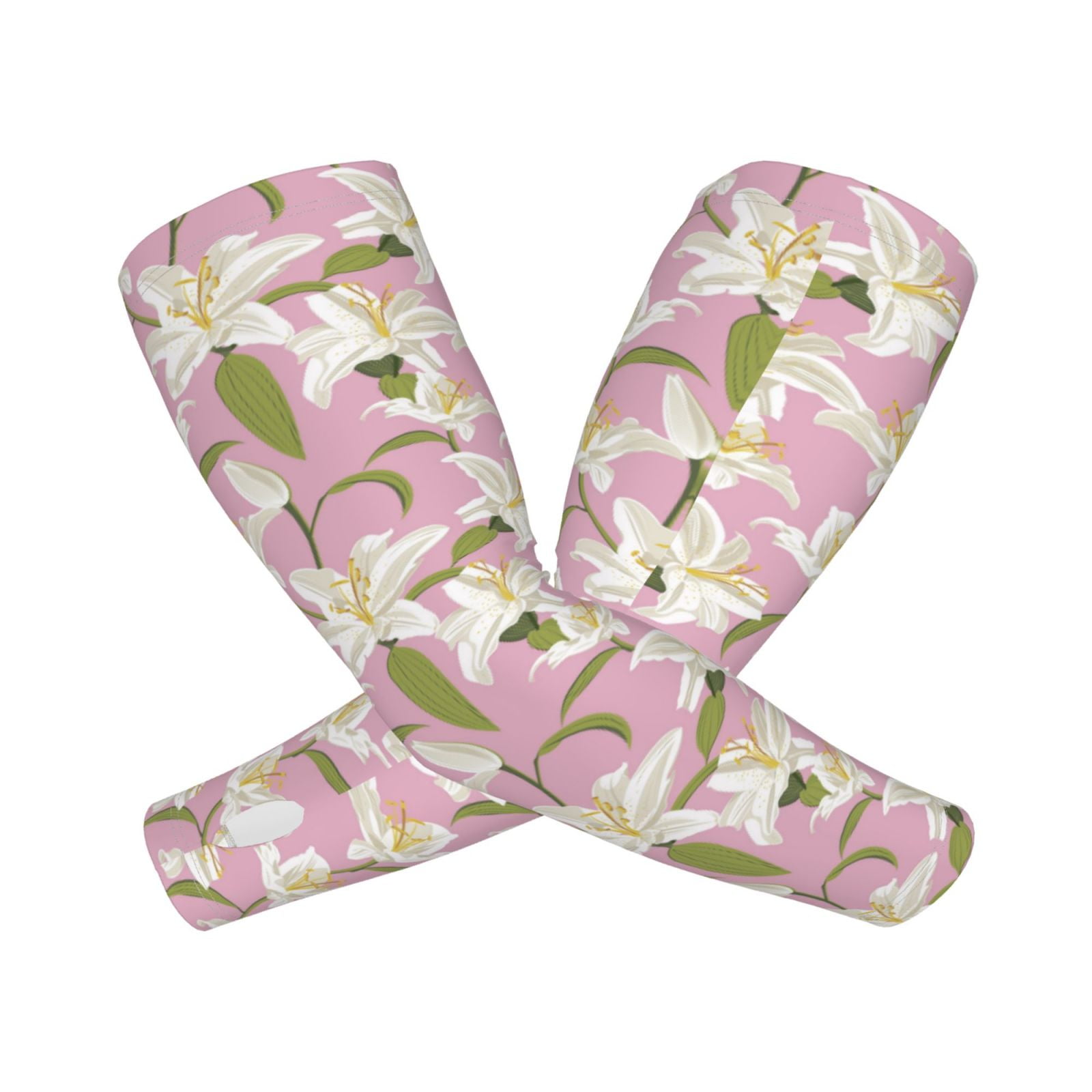 Goofa Lilies Flowers Pattern UV Sun Protection Arm Sleeves, UPF 50 ...