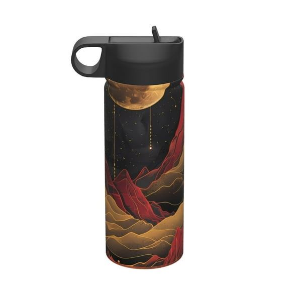 Goofa Lunar Mountains Golden Rivers for Insulated Kettle 18oz Water ...