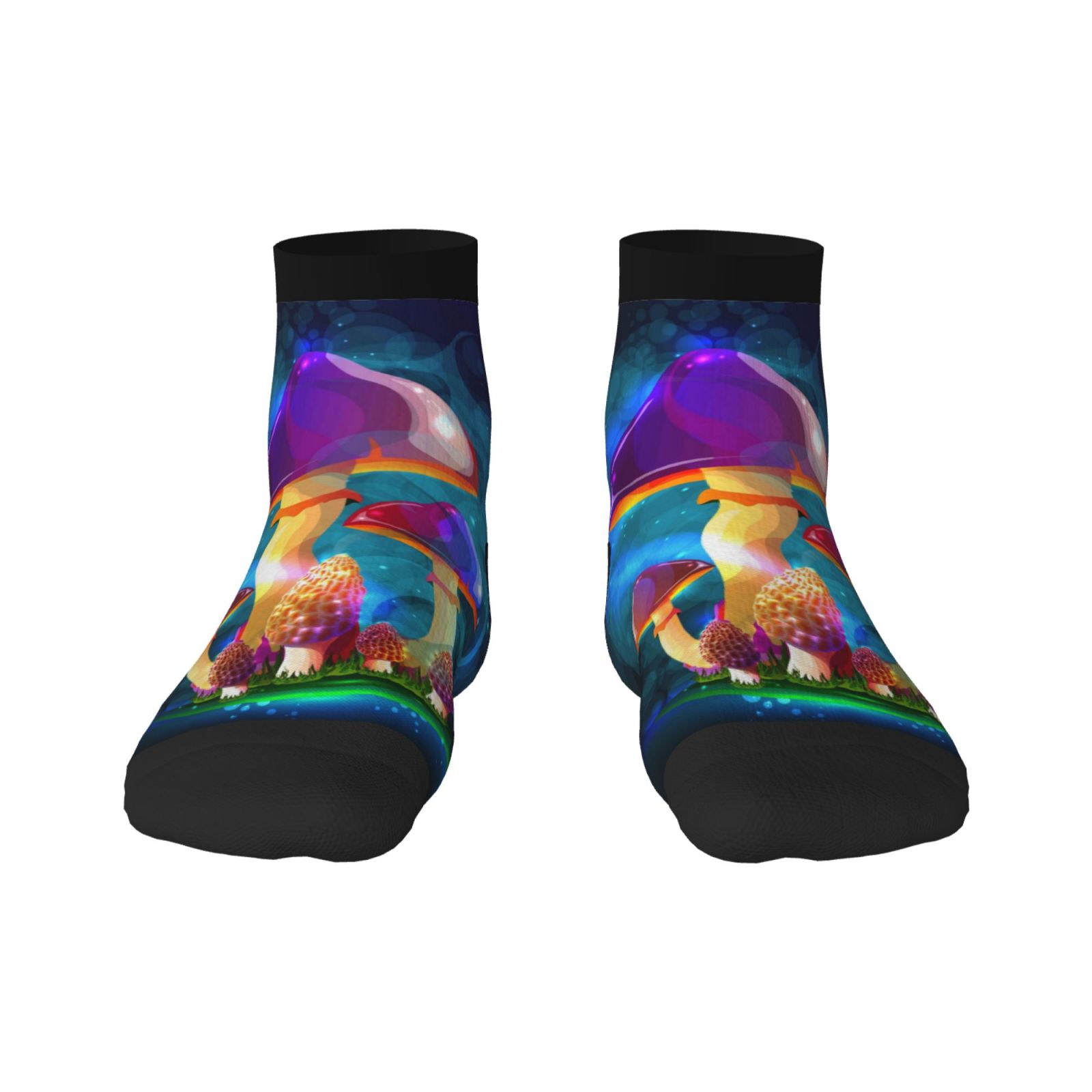 Goofa Magic Mushrooms ,Fireflies Pattern Non Slip Socks with Grips for ...