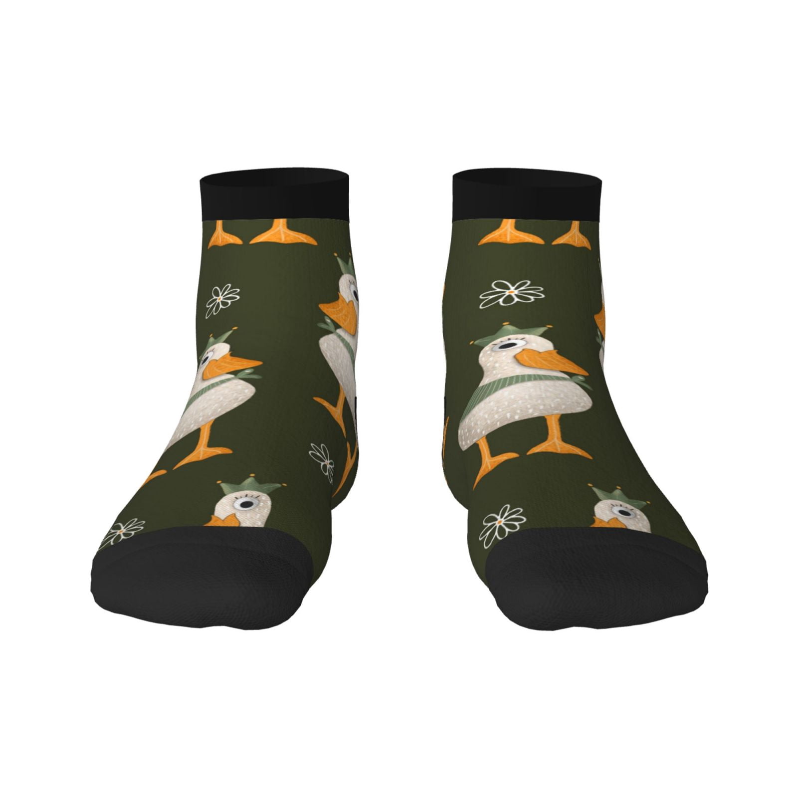 Goofa Mallard Ducks Wild Birds Pattern Non Slip Socks with Grips for ...