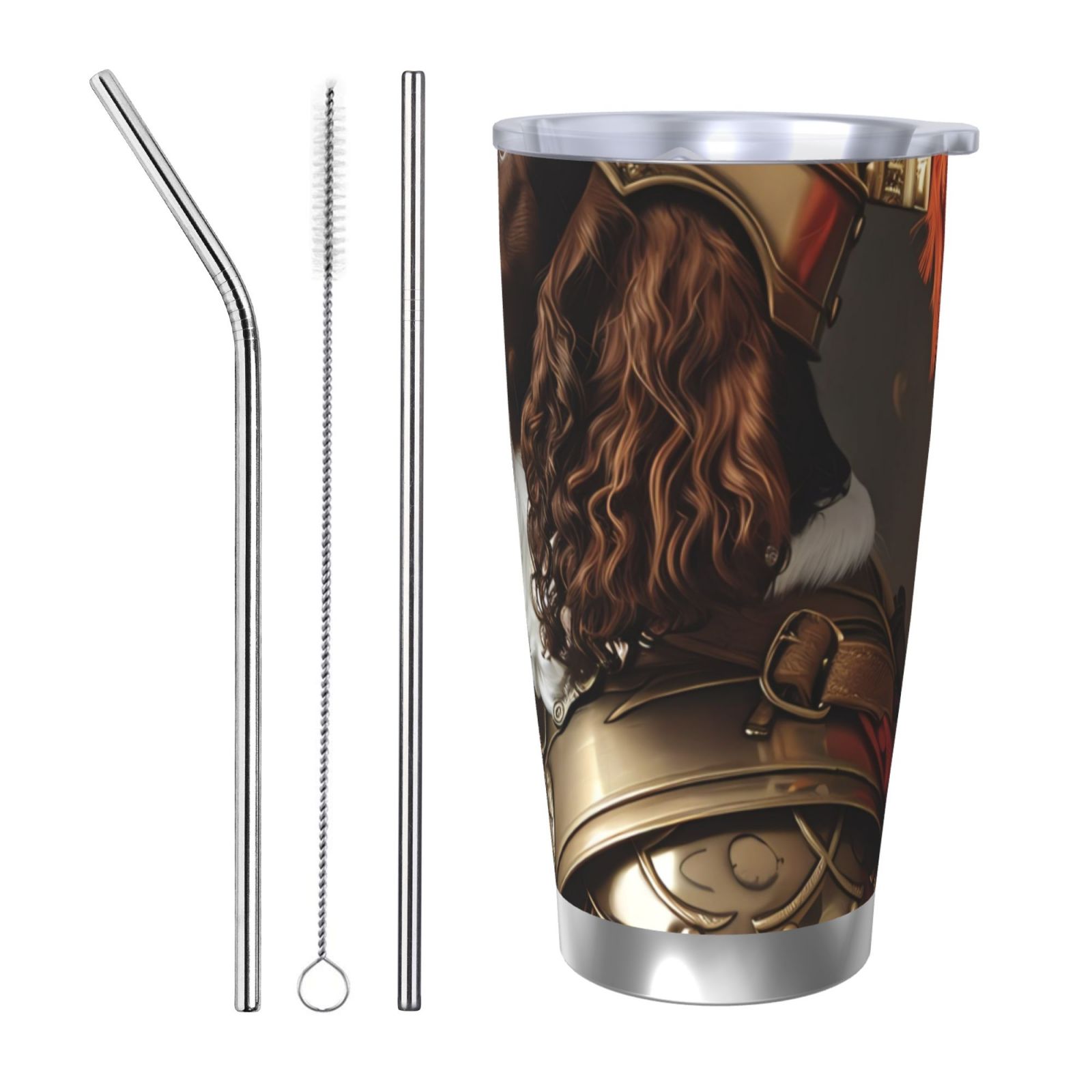 Goofa Medieval Knight Dog for 20 oz Skinny Tumbler Stainless Steel ...