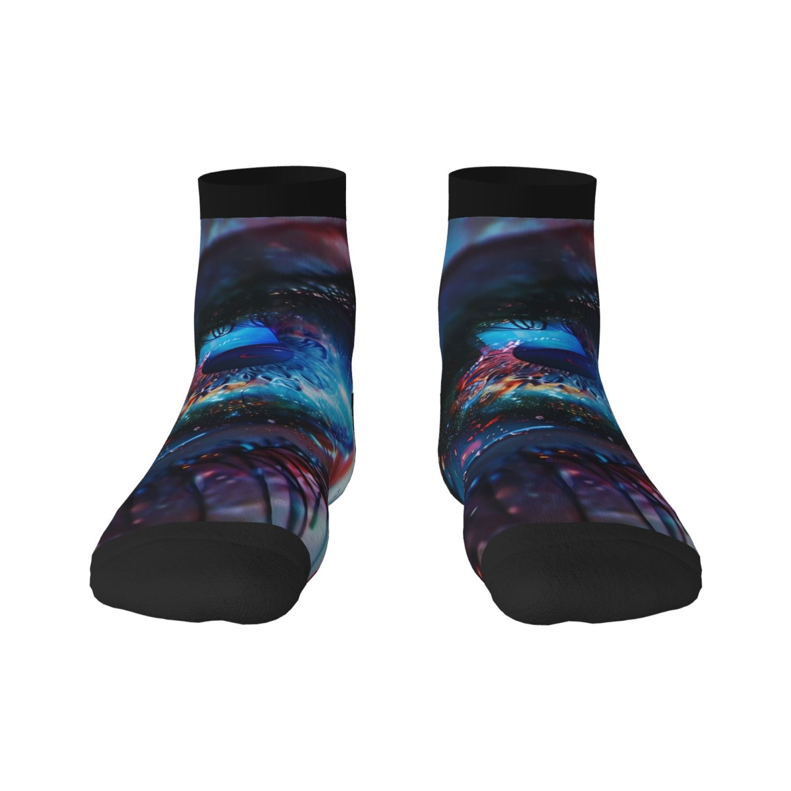 Goofa Modern Colorful Eyes Pattern Non Slip Socks with Grips for ...