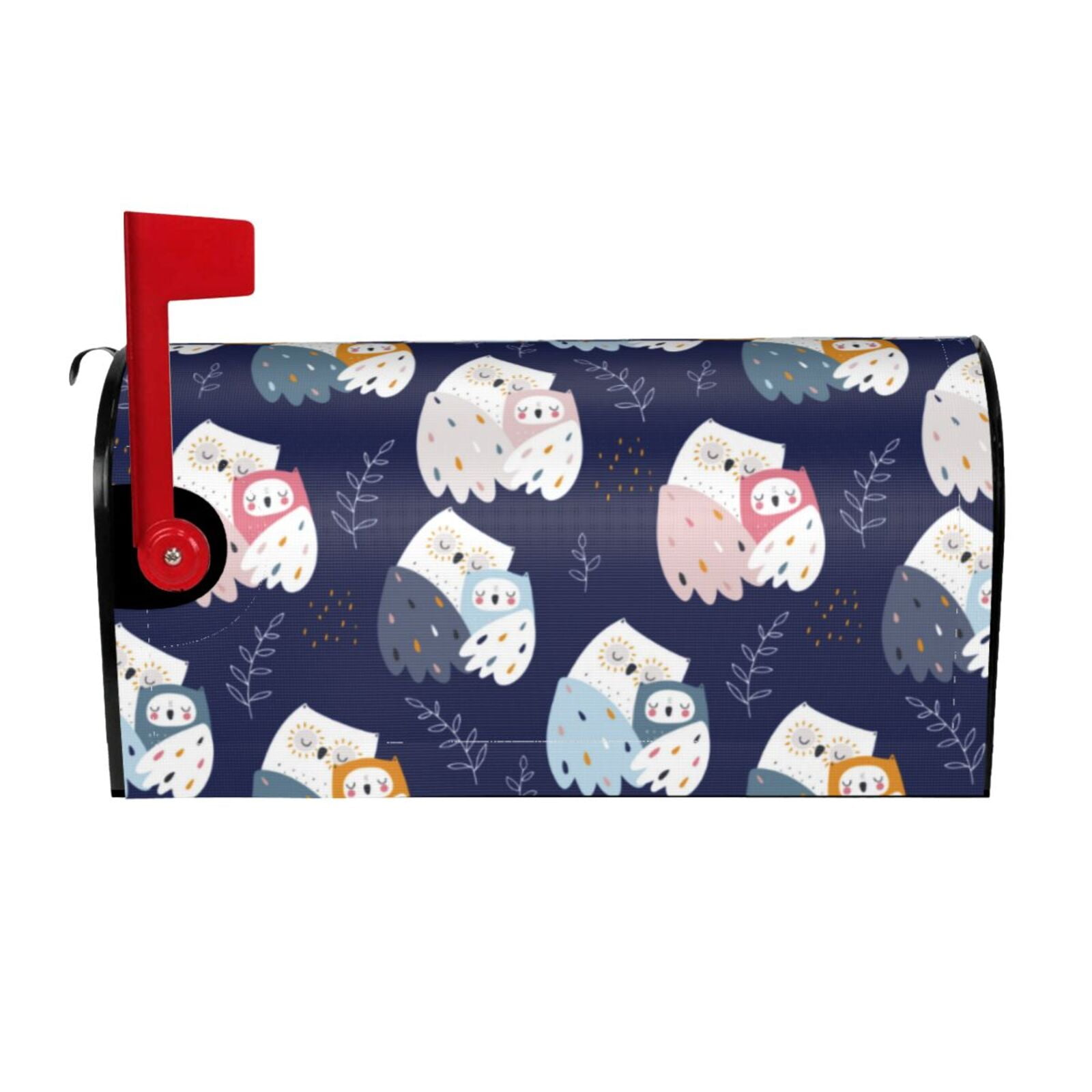 Goofa Mom And Baby Owls Pattern Mailbox Cover, Mailbox Decoration with ...